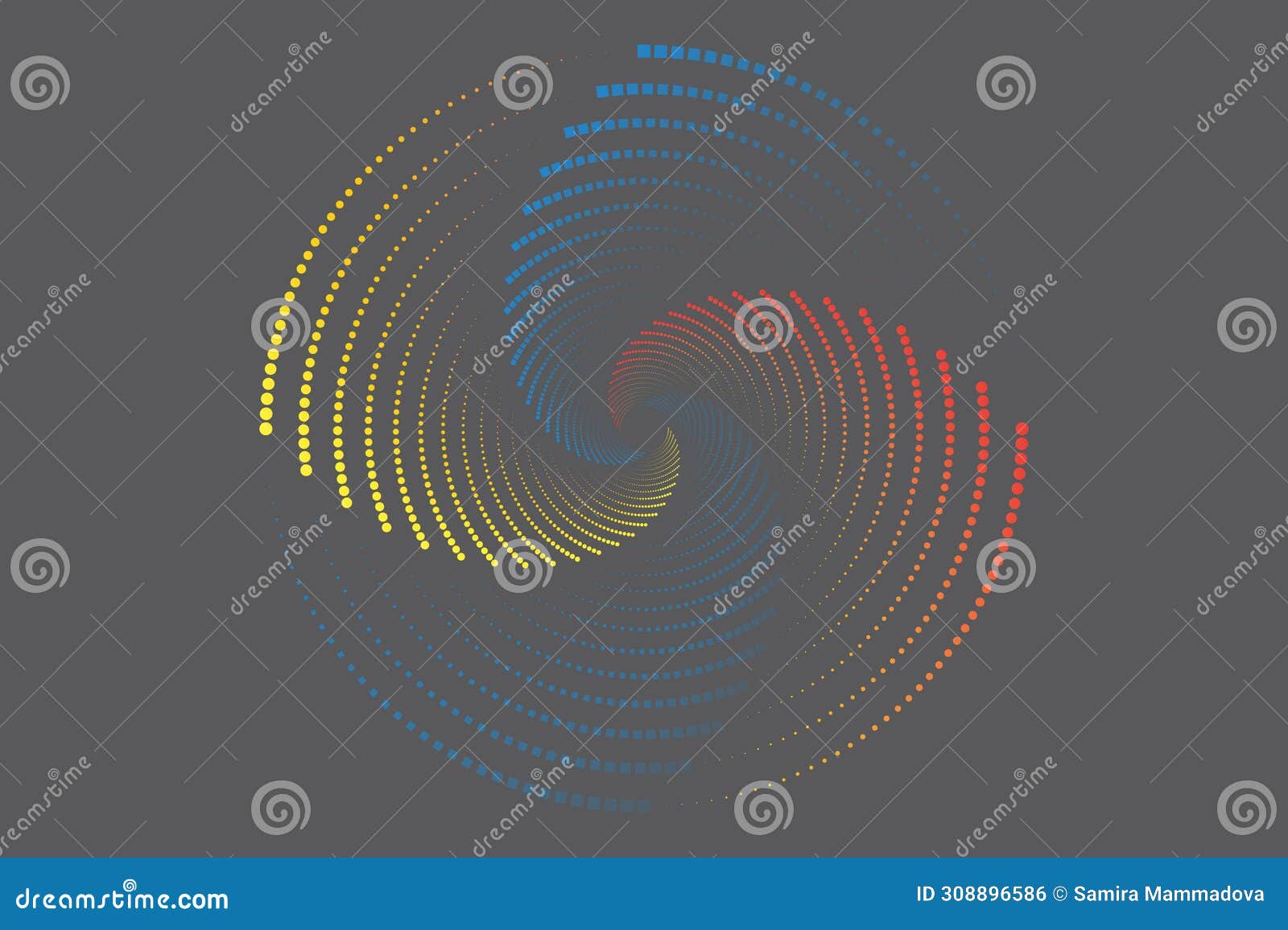 Circular Wave Abstract Background Stock Vector - Illustration of wave ...