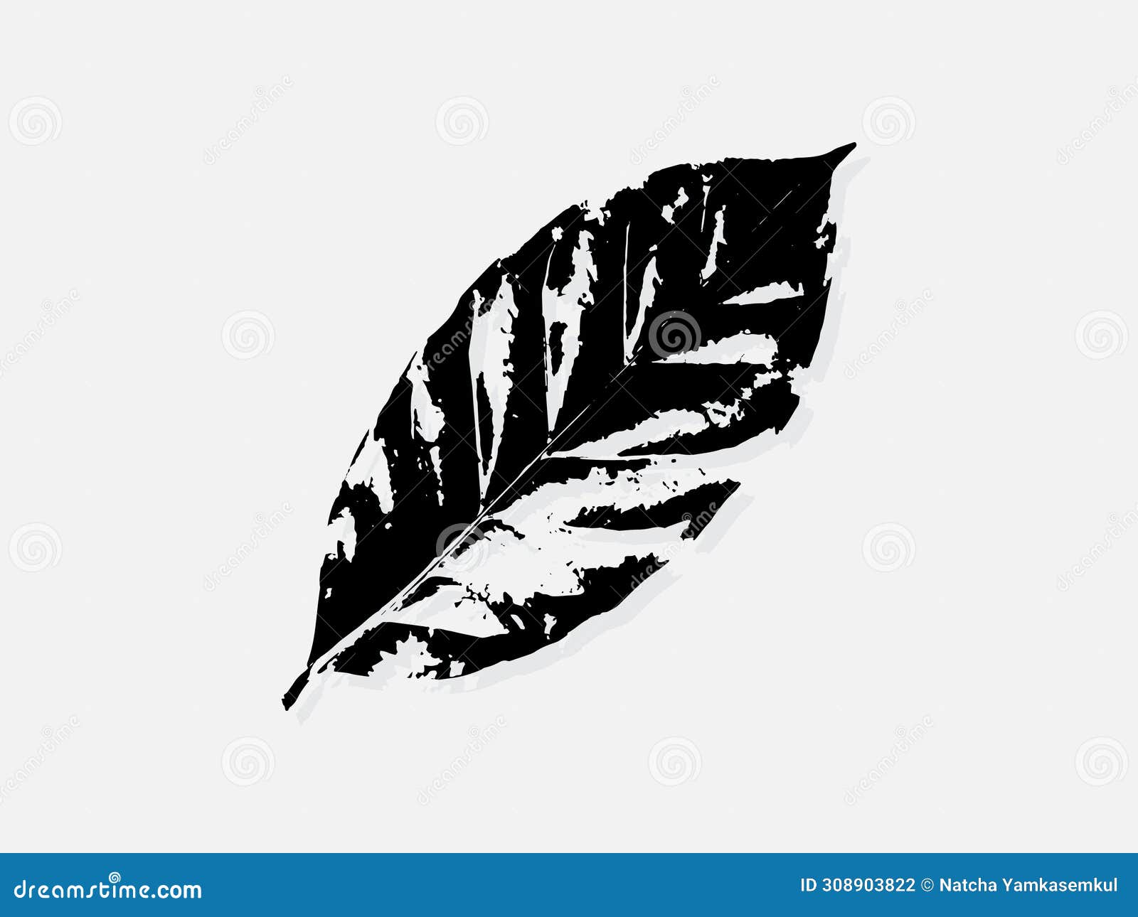 Coffee Leaf Engraving Vector Illustration. Scratch Board Style ...