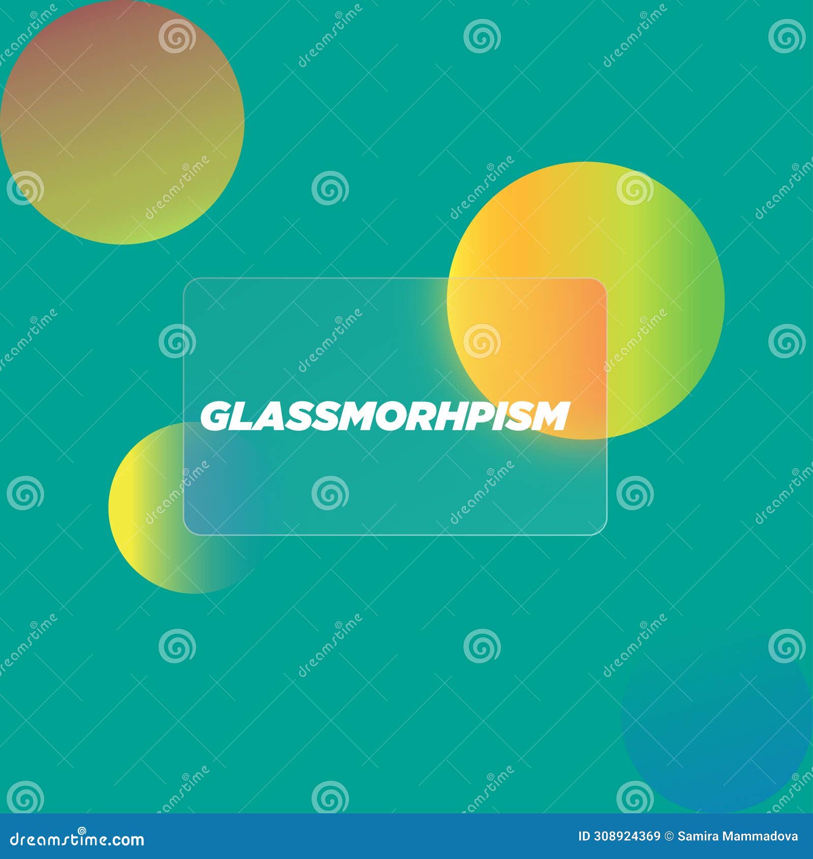 Glassmorphic Background and Landing Page Stock Vector - Illustration of ...