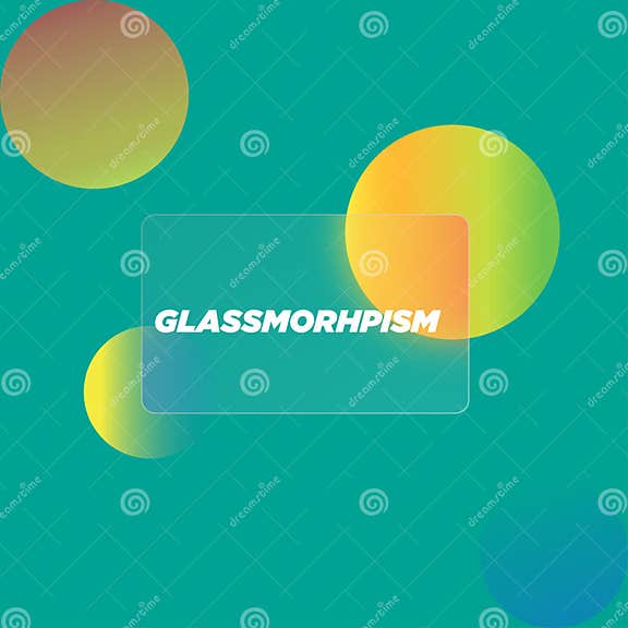 Glassmorphic Background and Landing Page Stock Vector - Illustration of ...