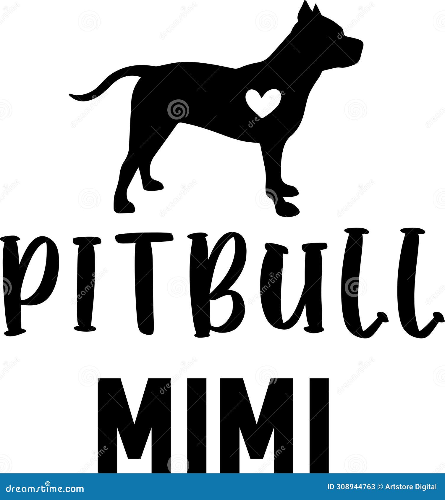 Pitbull Mimi, Bull Dog, American Pitbull Dog, Animal, Pet, Vector ...
