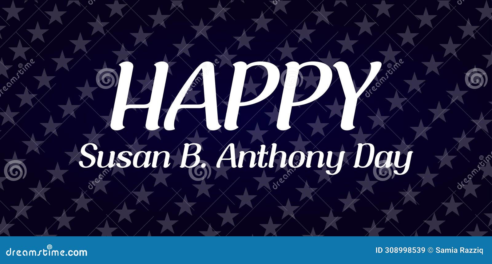 Happy Susan B. Anthony Day Wallpaper And Background Template. Perfect ...