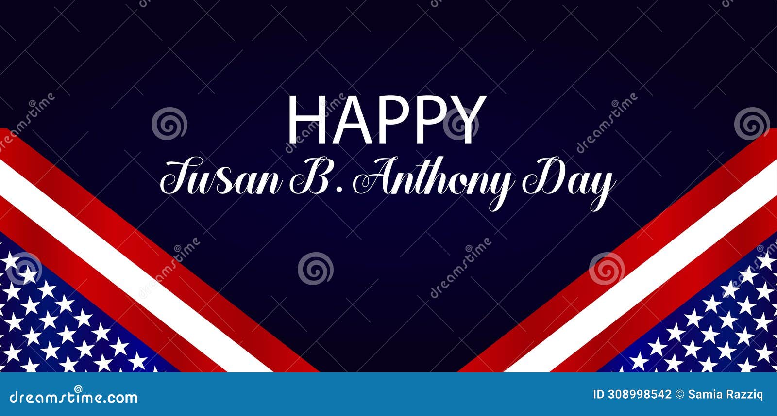 Happy Susan B. Anthony Day Wallpaper And Background Template. Perfect ...