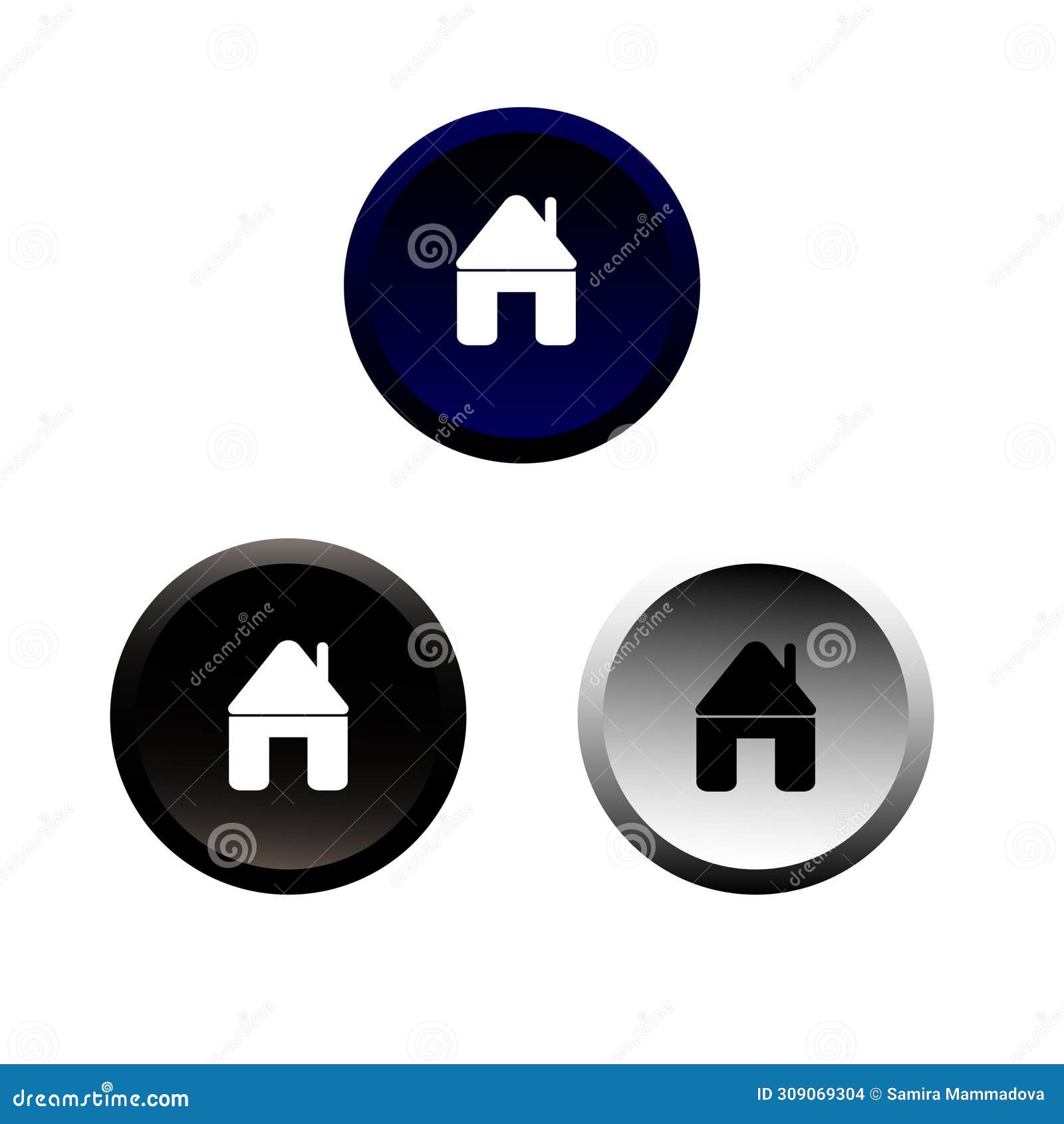 Neomorphic Homepage Icon Button Stock Vector - Illustration of icon ...