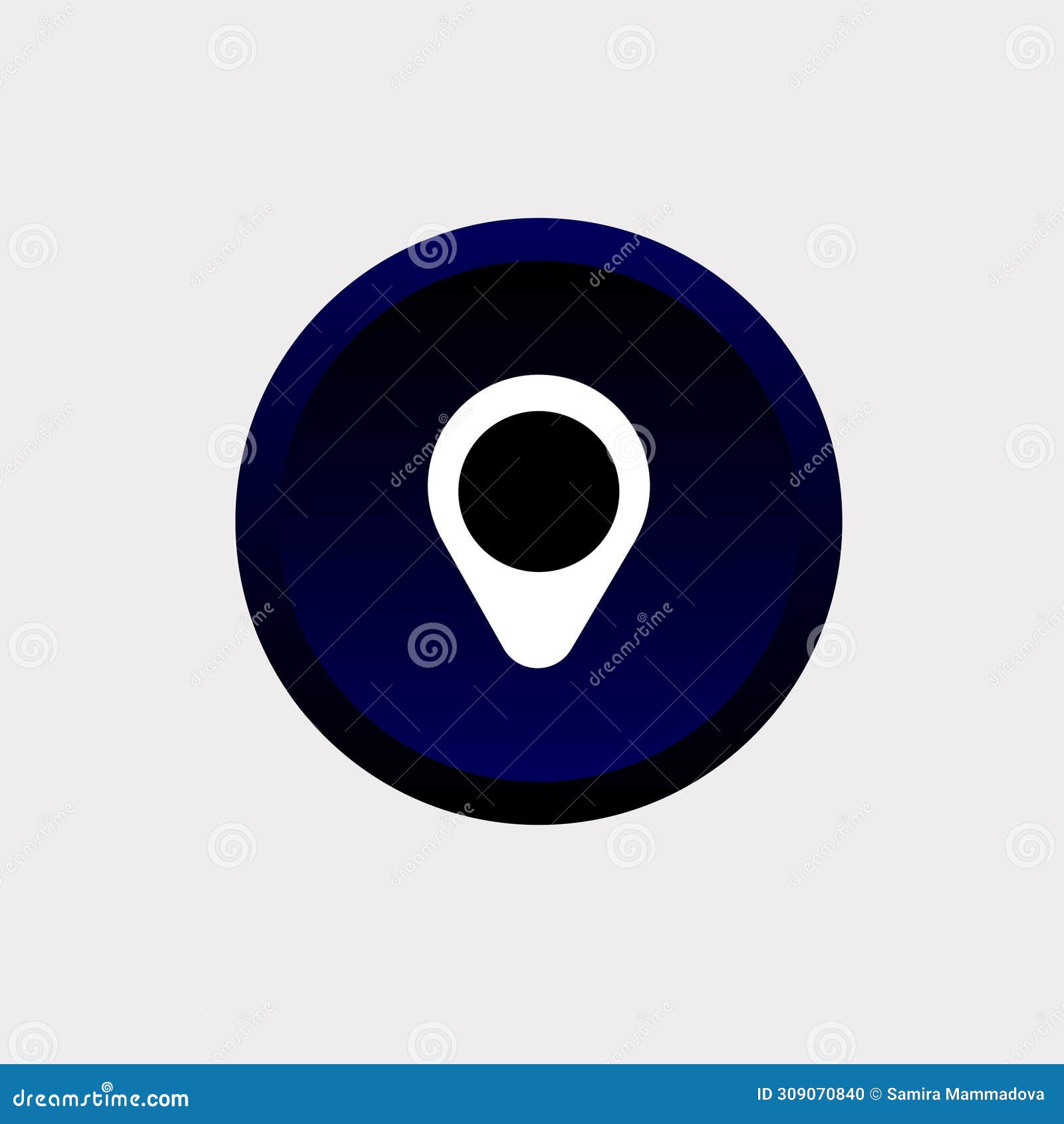 Neomorphic Pin Icon Elements Stock Vector - Illustration of message ...