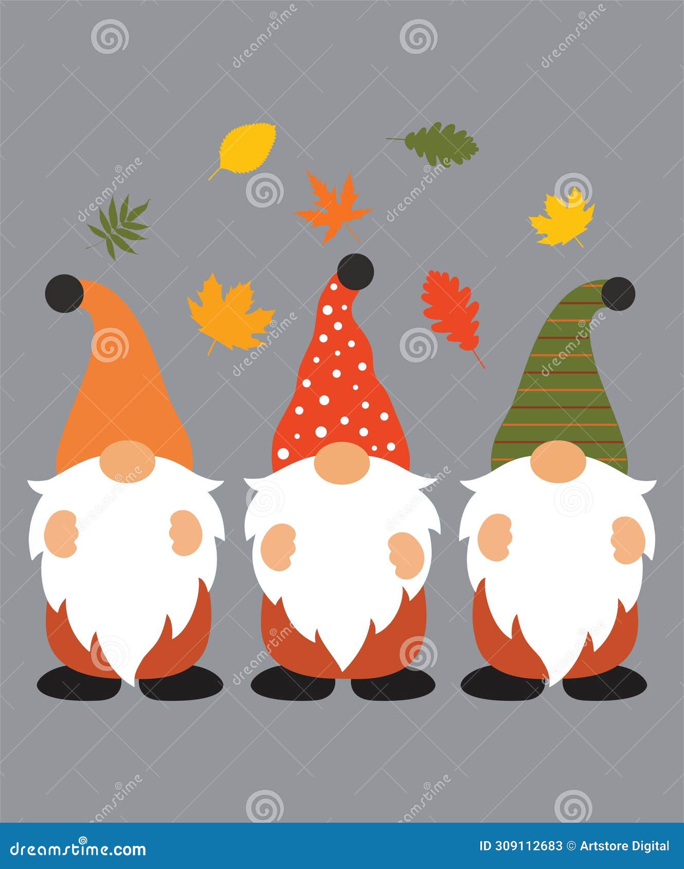 Fall Gnomes, Happy Fall, Thanksgiving Day, Happy Harvest, Vector ...