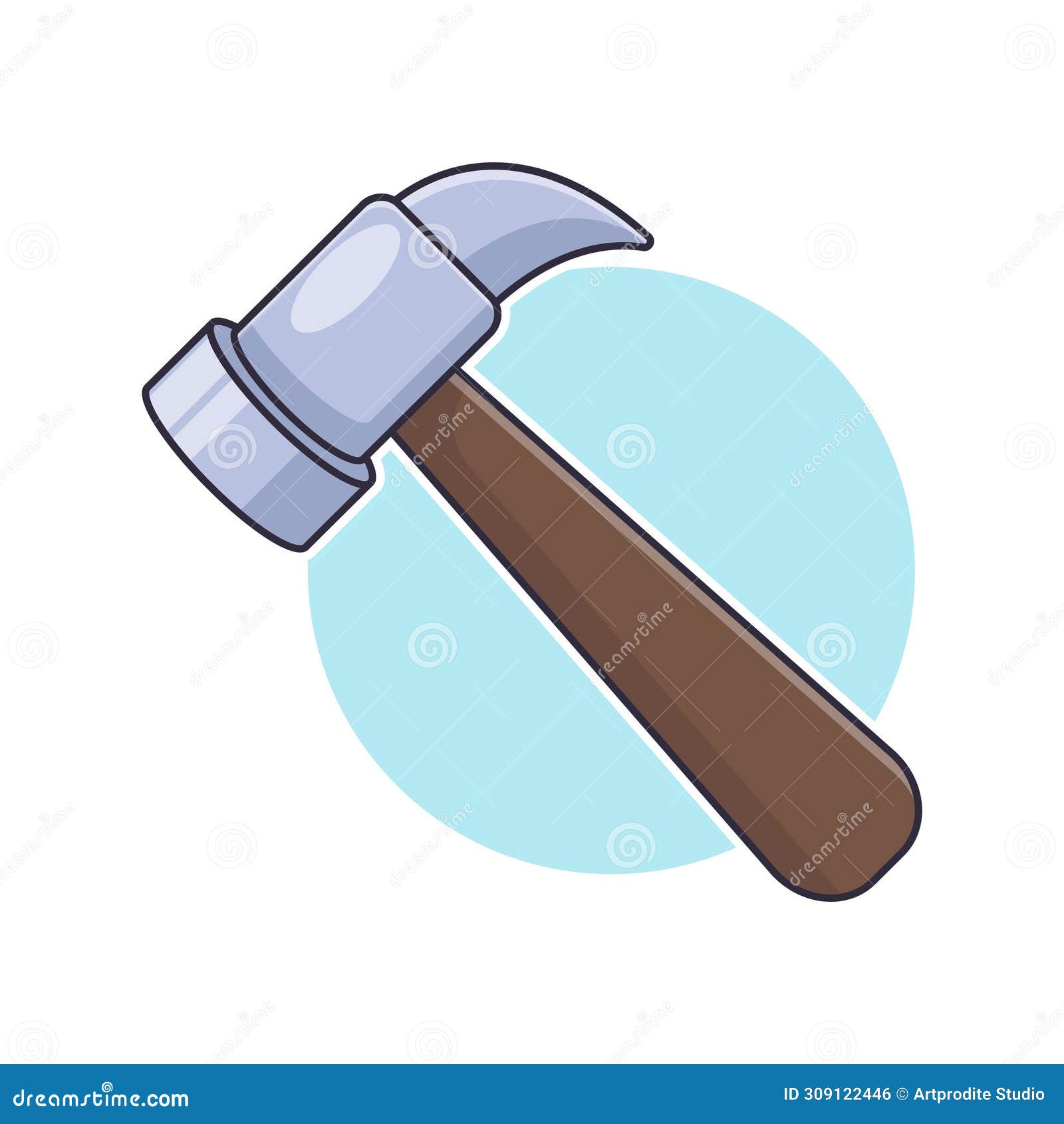 Hammer Cartoon Vector Illustration. Stock Vector - Illustration of icon ...