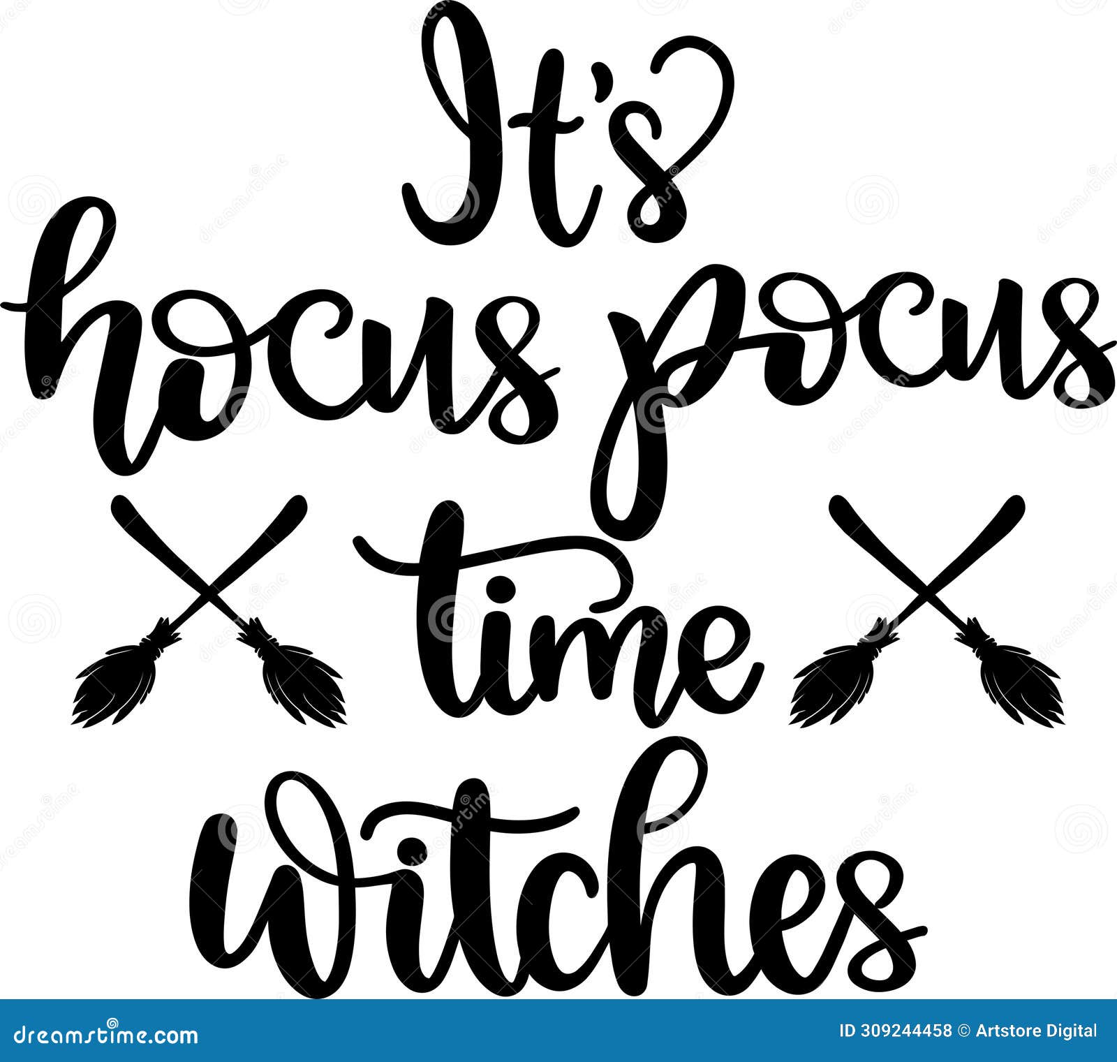 It S Hocus Pocus Time Witches, Spooky, Wicked, Broom, Halloween Holiday ...