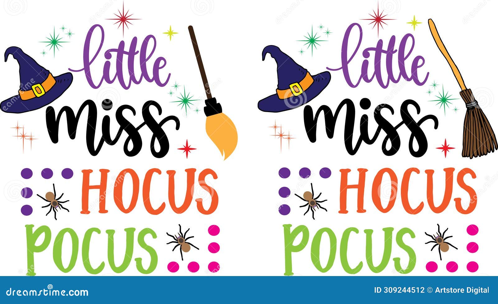 Little Miss Hocus Pocus, Spooky, Wicked, Broom, Halloween Holiday ...
