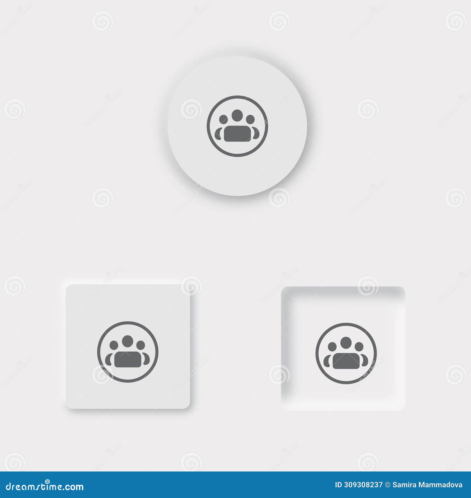 User Icon Button, Profile Button Stock Vector - Illustration of design ...