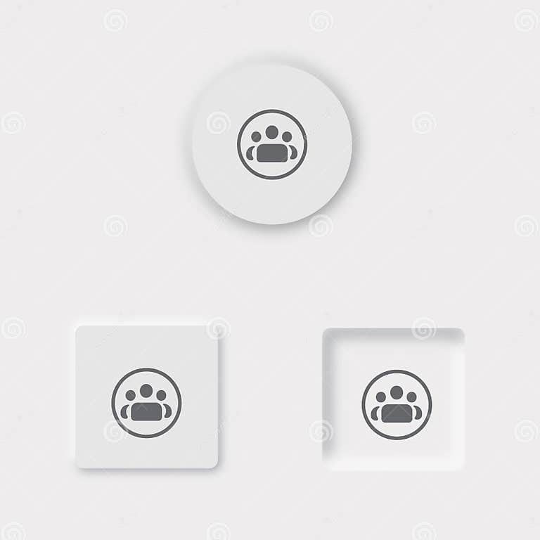 User Icon Button, Profile Button Stock Vector - Illustration of design ...