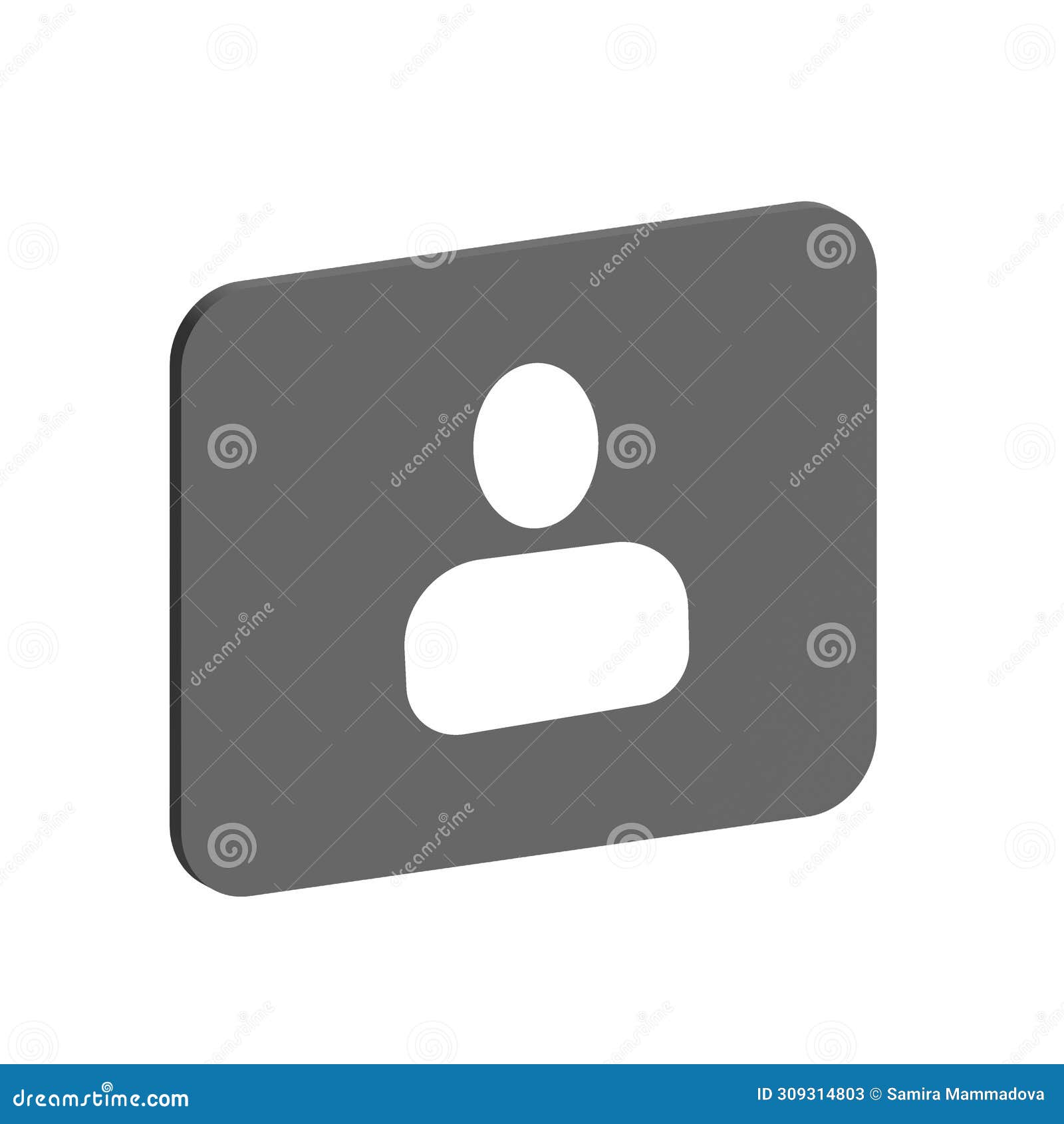 Profile Icon Button 3d Style Stock Vector - Illustration of button ...
