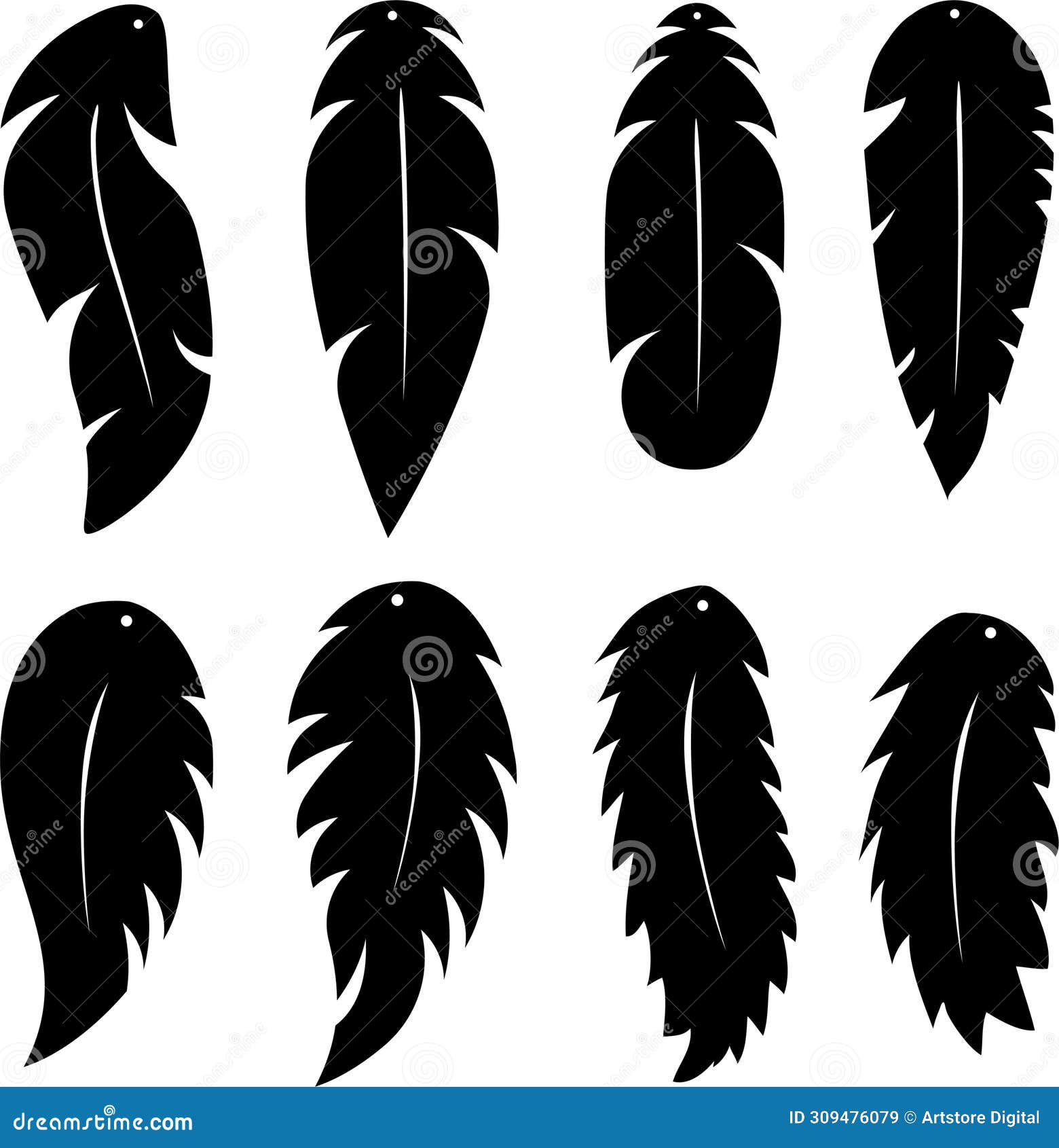 Feather Earrings, Summer Earrings Bundle, Leather Earring, Earring for ...