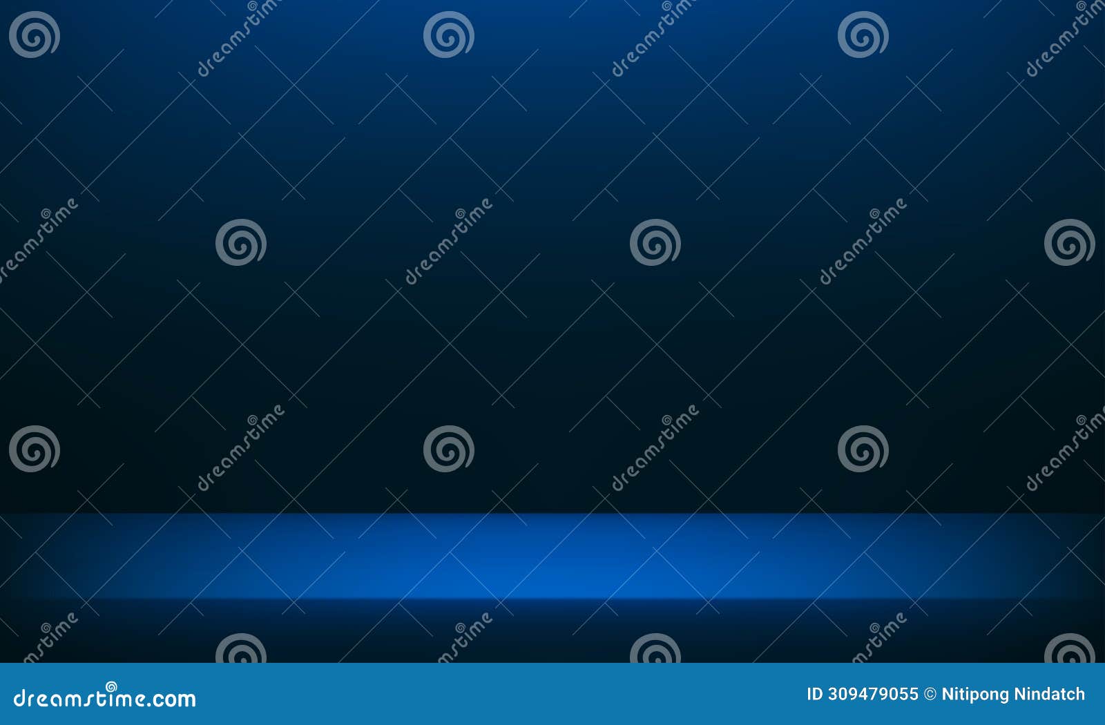 Empty Dark Blue Studio Backdrop. Clean Design for Displaying Product ...