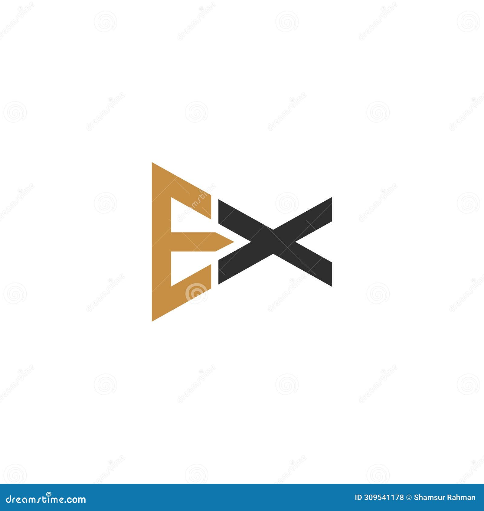 Alphabet Initials Logo XE, EX, E and X Stock Vector - Illustration of ...