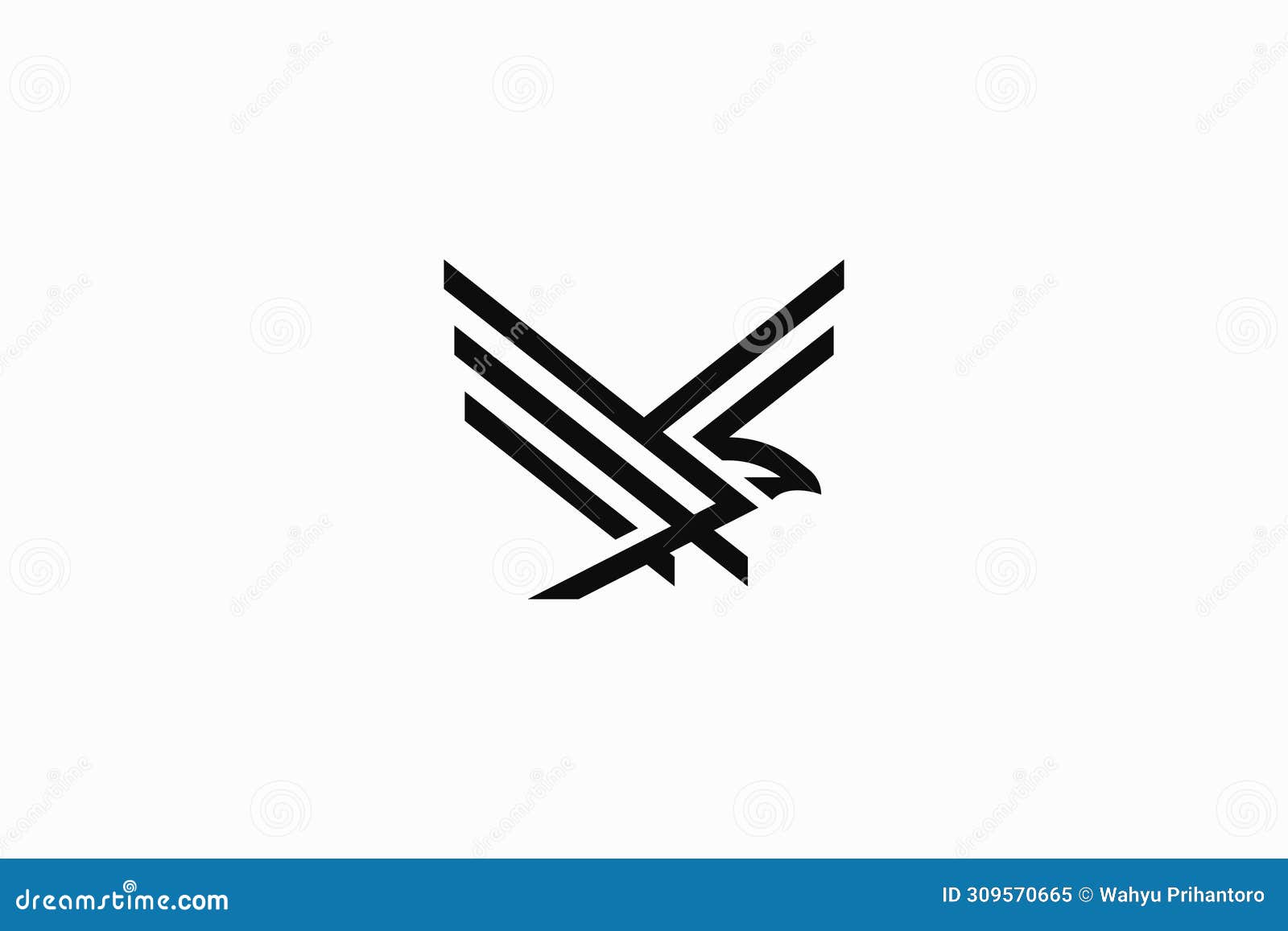 Bird Fly Logo Geometric Abstract Illustration Eagle Hawk Falcon ...