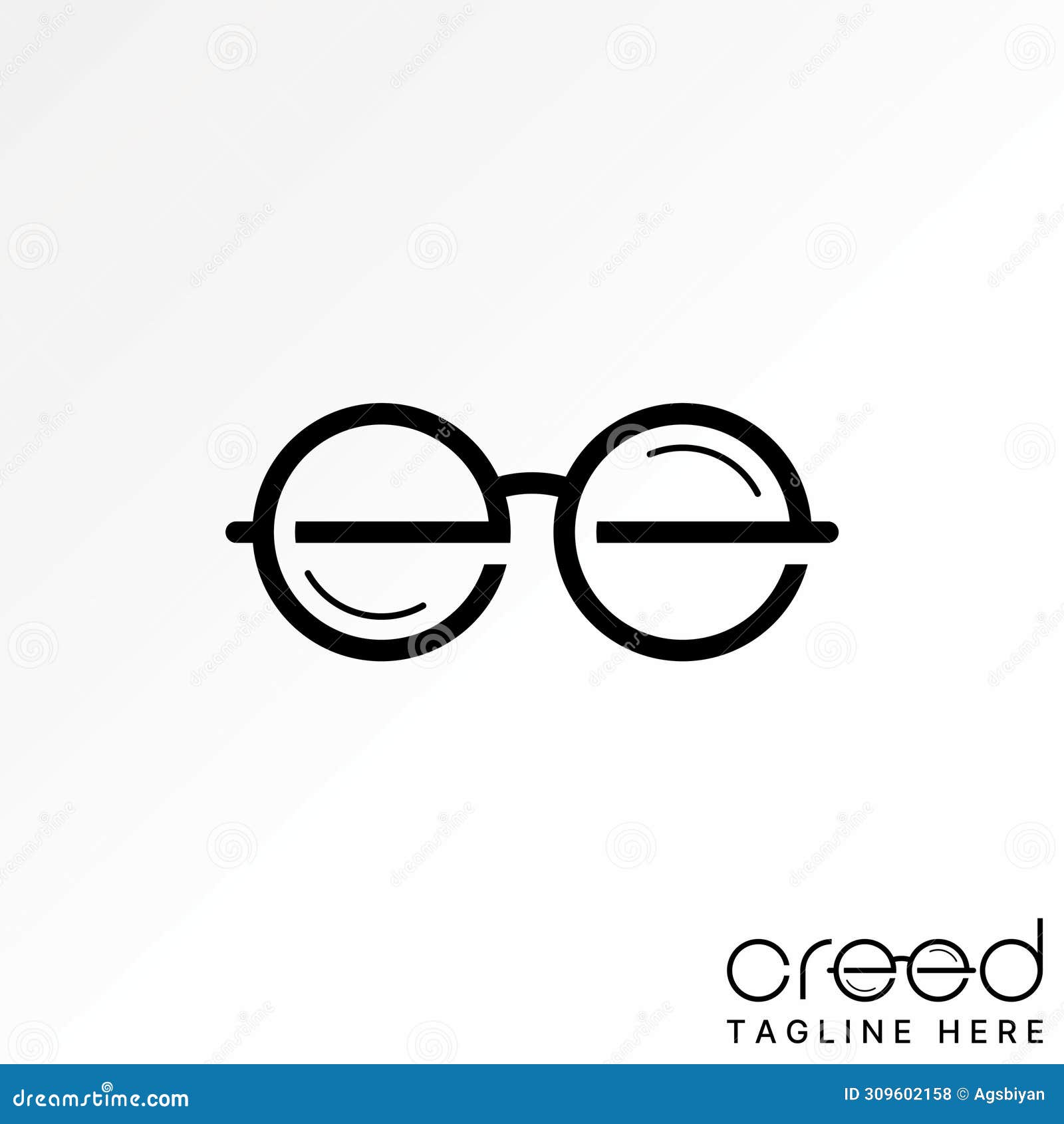 Sign Letter Initial EE Font Like Eye Glasses Sunglasses Vision. Related ...