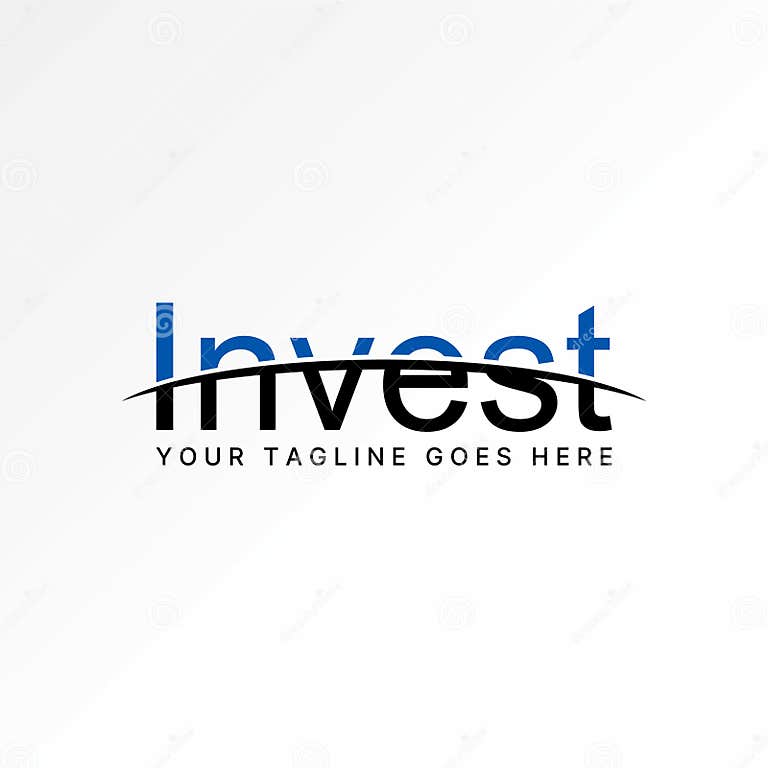 Abstract Letter Word Invest Font Cut Swoosh Horizon Related To Business ...