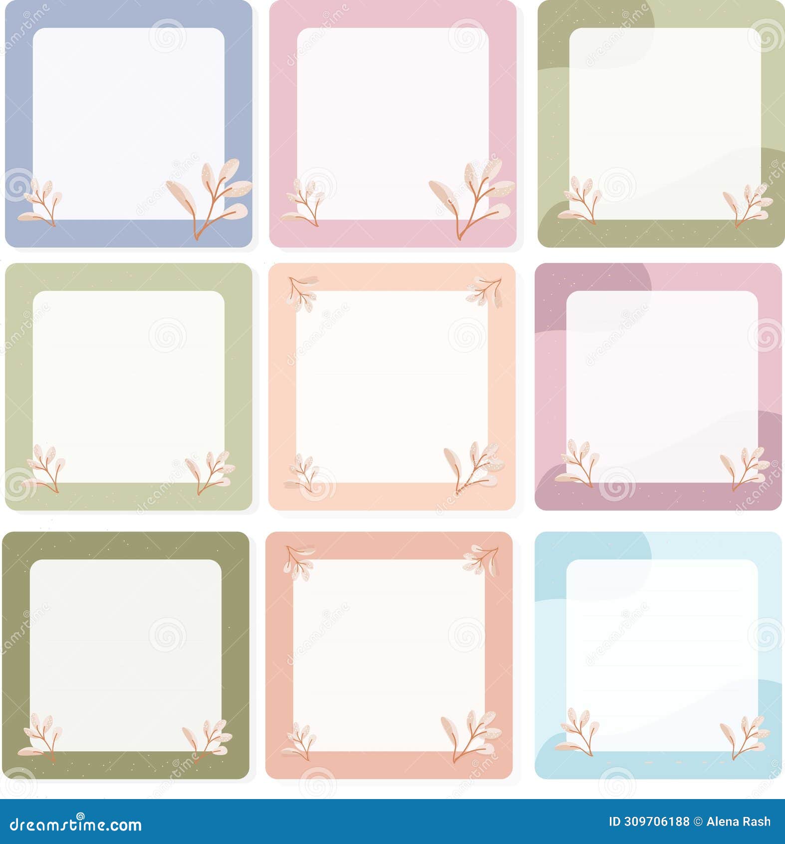 Square Frame Frames Square Vector Details Stock Vector - Illustration ...