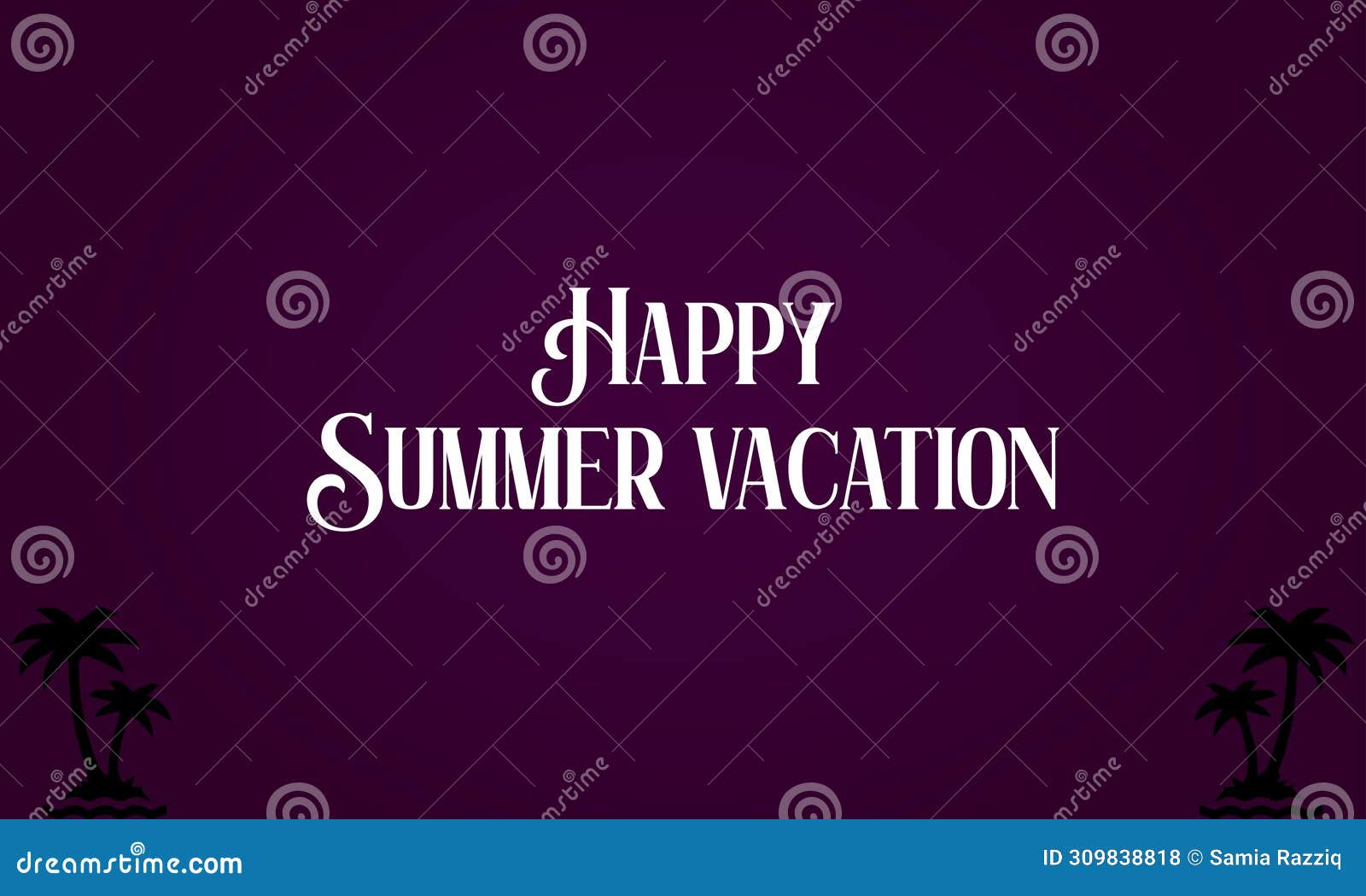 Happy Summer Vacation Stylish Text and Colorful Background Design Stock ...