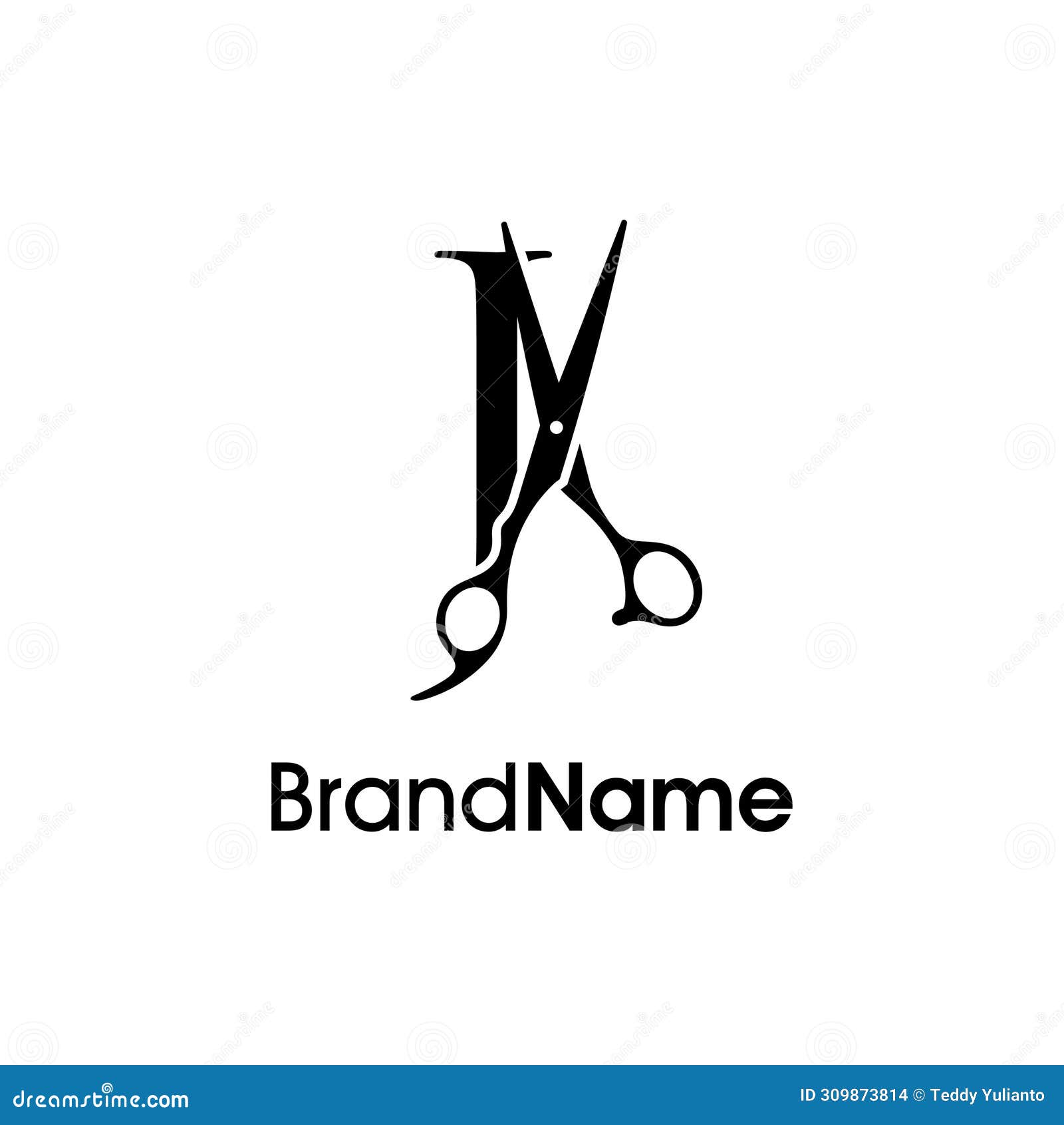 Modern and Luxury Initial J Scissors Logo Stock Vector - Illustration ...