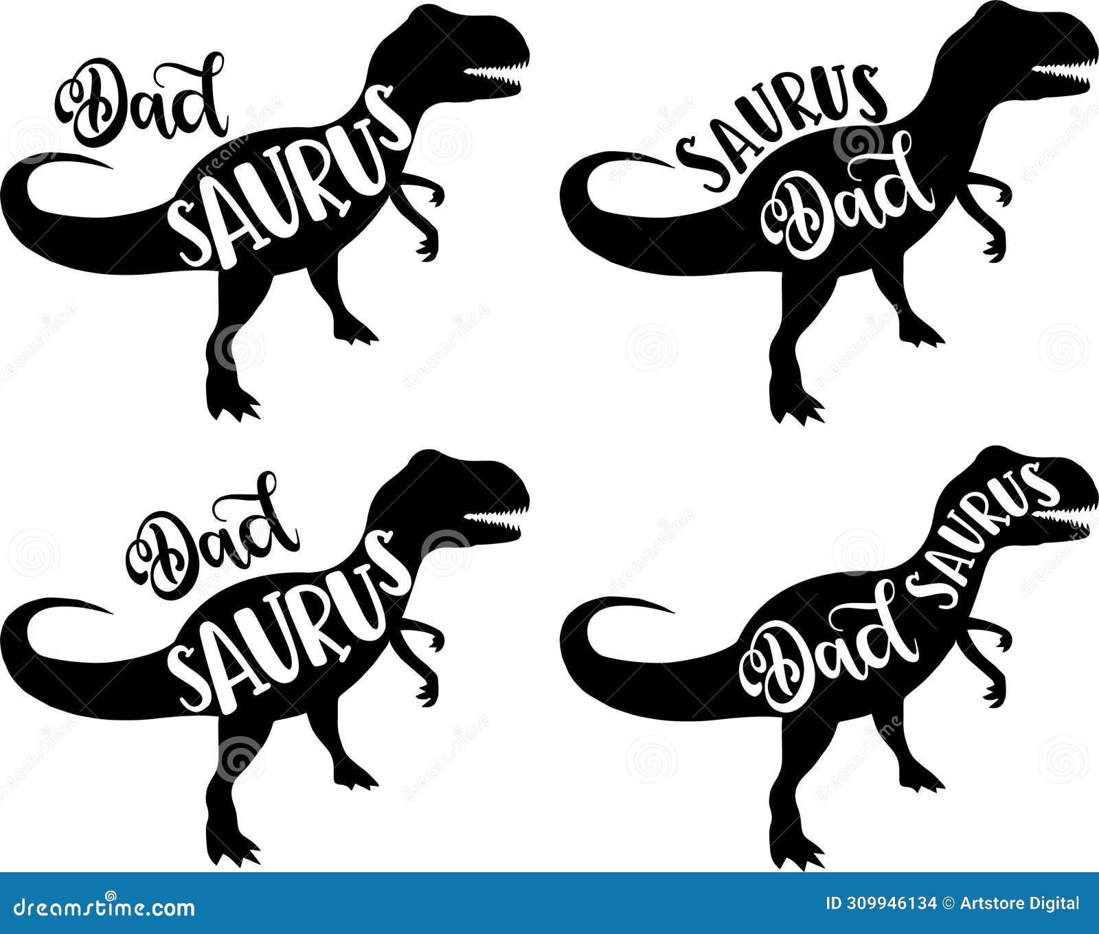 4 Styles Dad Saurus, Family Saurus, Matching Family, Dinosaur Family, T ...