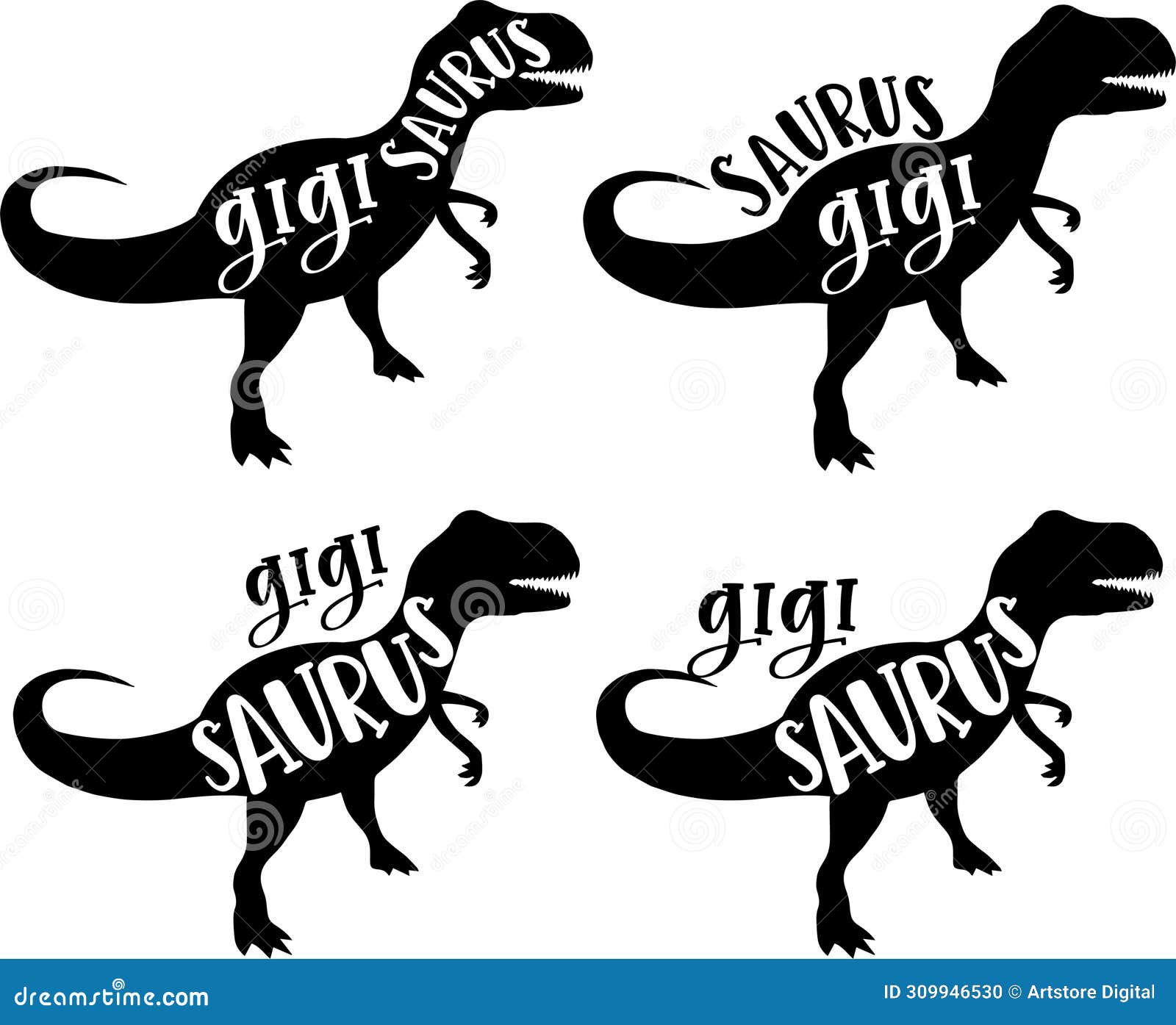4 Styles Gigi Saurus, Family Saurus, Matching Family, Dinosaur Family ...