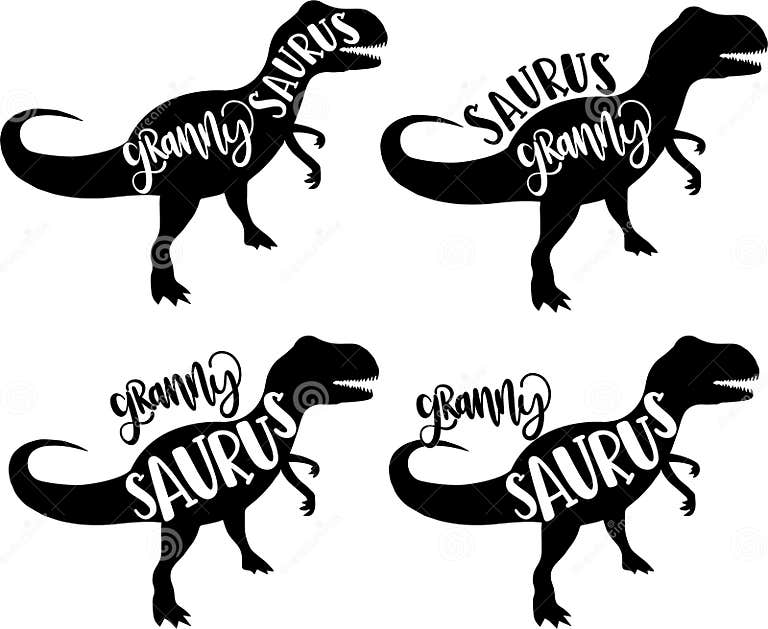 4 Styles Granny Saurus, Family Saurus, Matching Family, Dinosaur Family ...