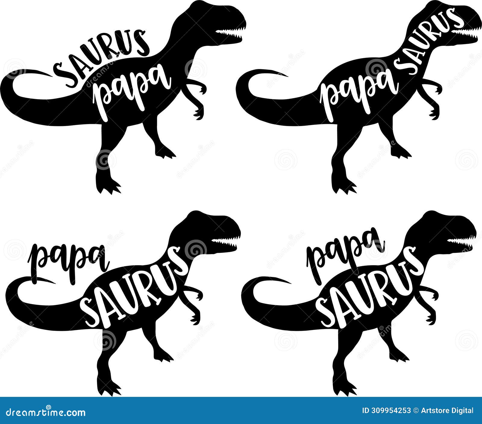 Brother Saurus Rex Quote. Fun Handdrawn Dinosaur Style Lettering Vector ...