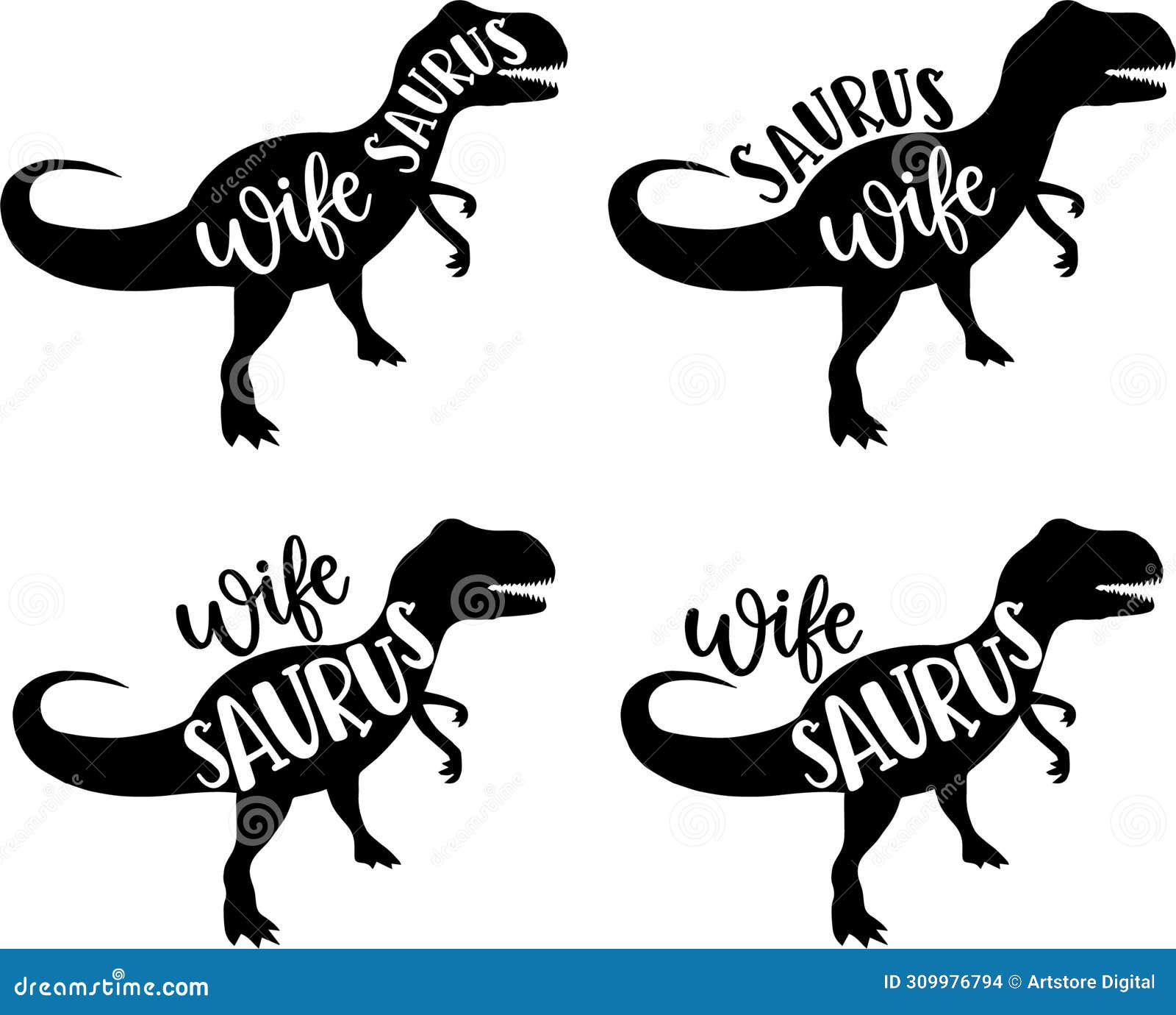Brother Saurus Rex Quote. Fun Handdrawn Dinosaur Style Lettering Vector ...