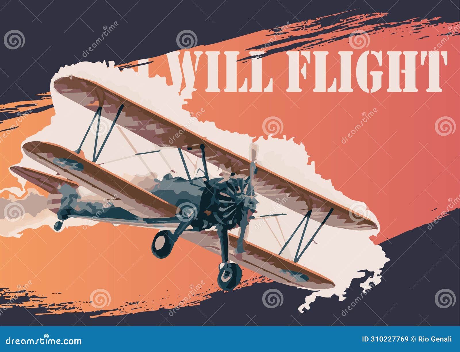 Vector Illustration of Abstract Aircraft Design, for Banners, Cards and ...