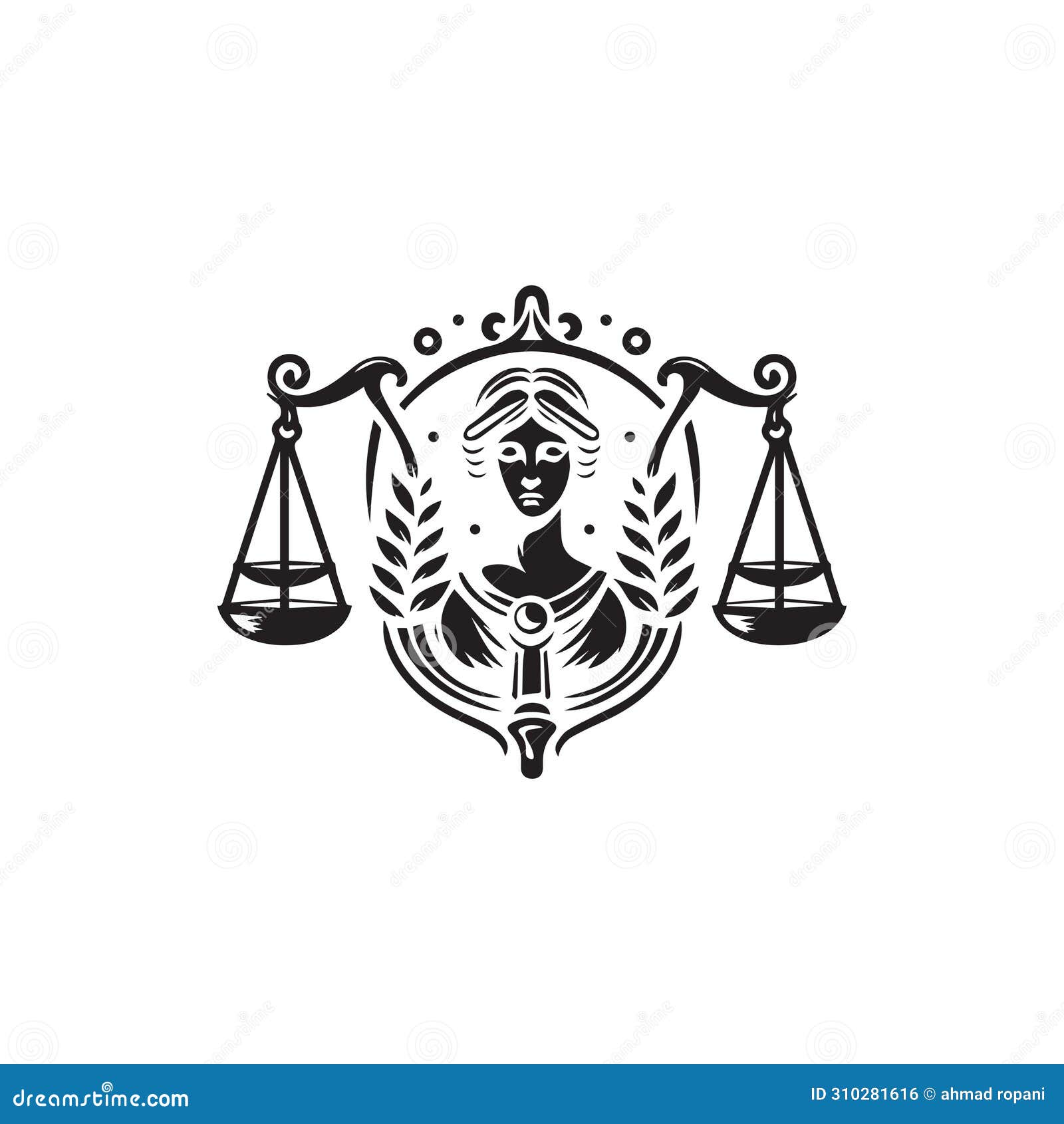 Lady Justice Vector Logo