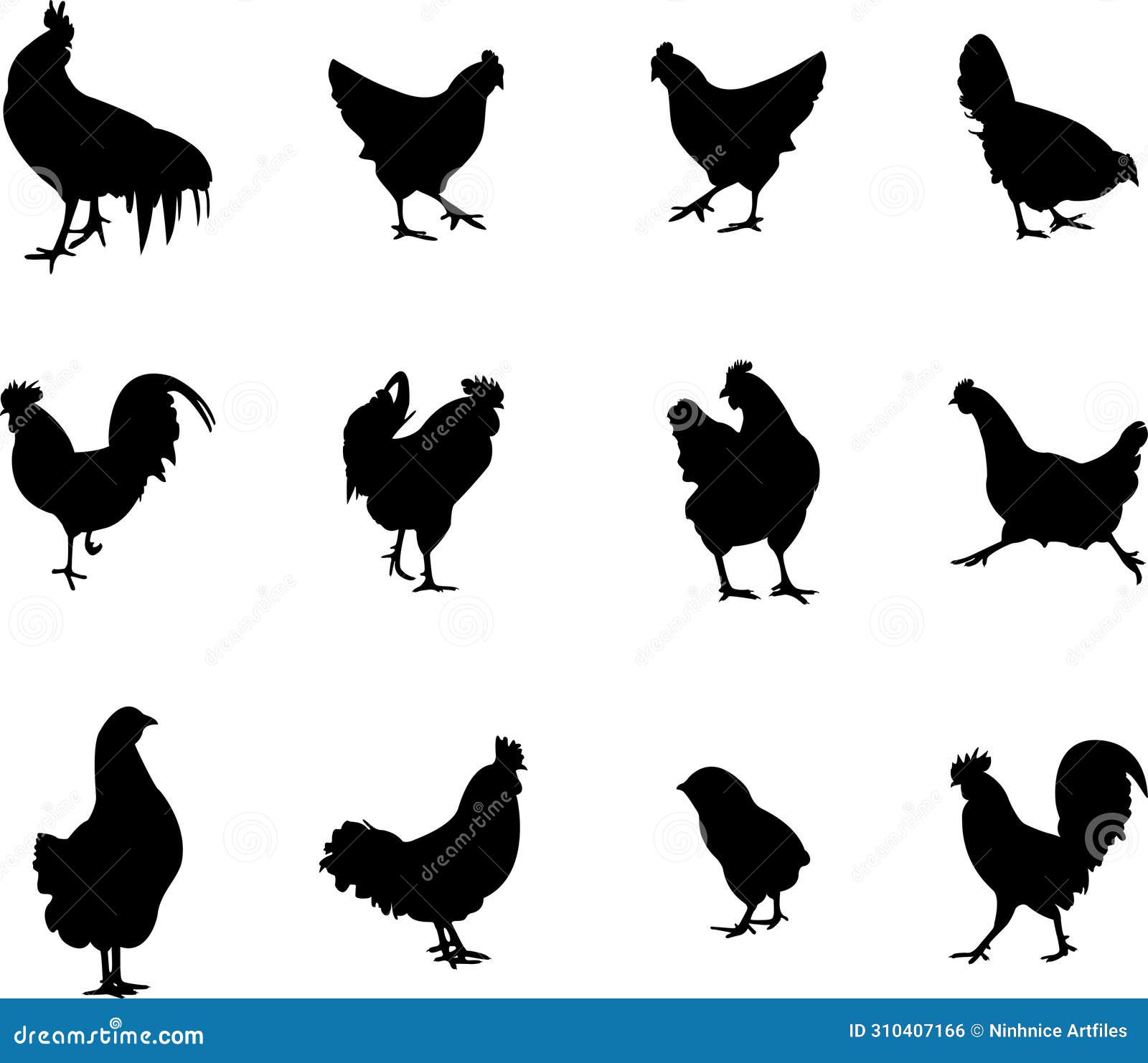 Chicken, Rooster, Farmhouse, Farm Life Vector Illustrator Files Stock ...