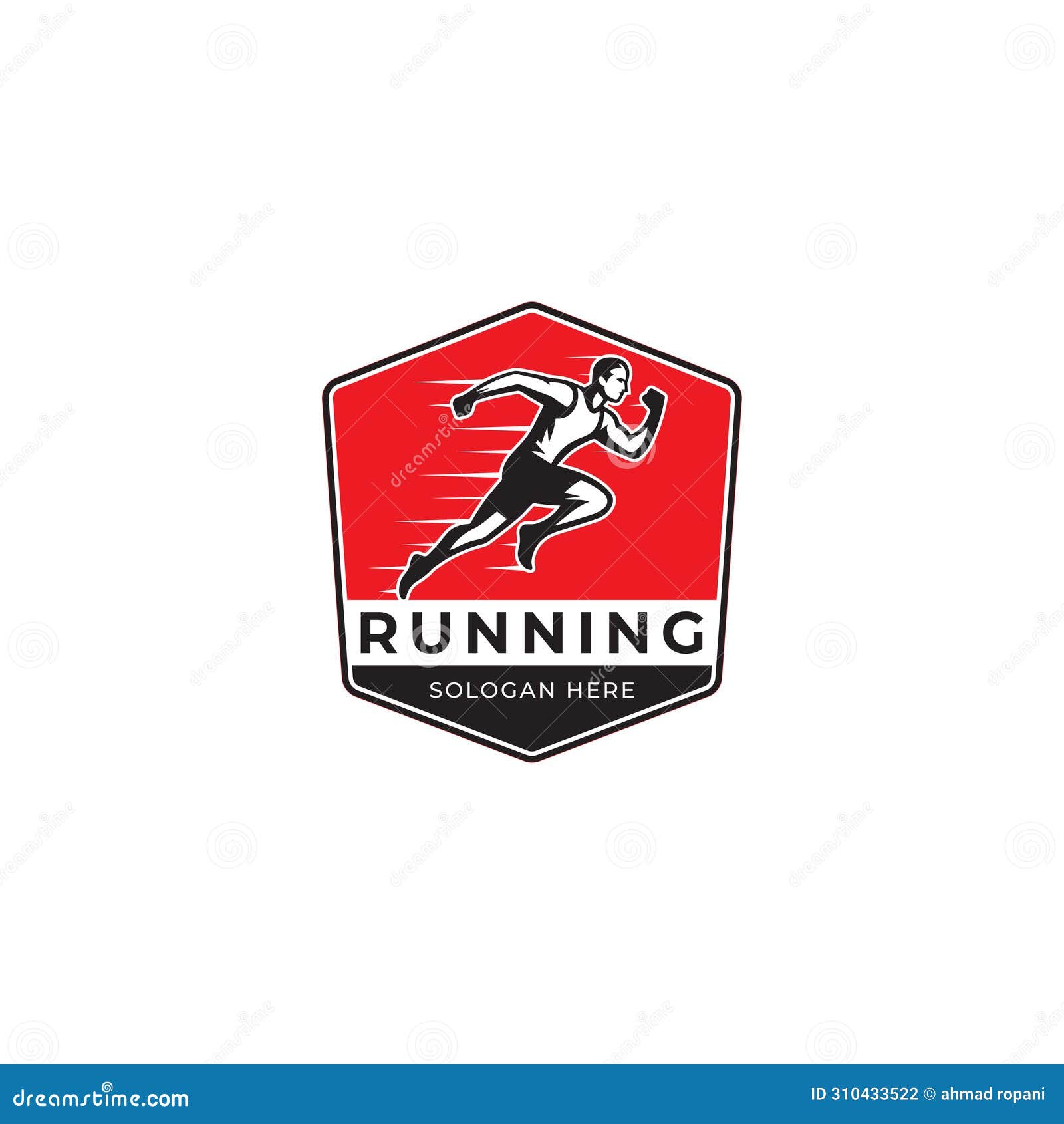 Running Athlete Logo Design, Sprint or Track Runner Concept Stock ...