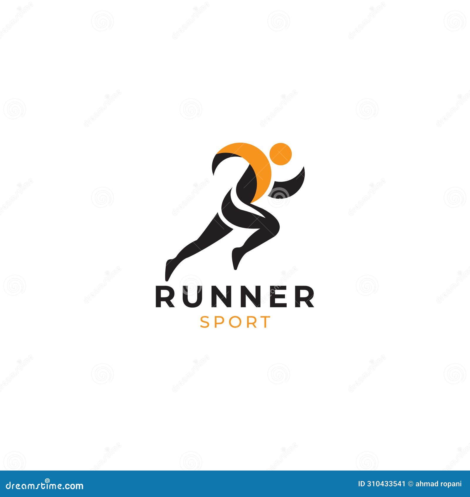 Running Athlete Logo Design, Sprint or Track Runner Concept Stock ...
