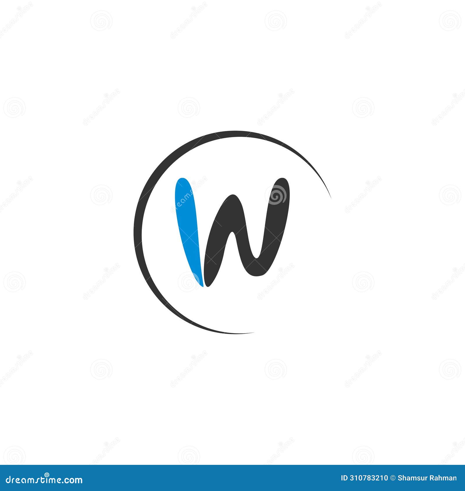 Alphabet Initials Logo WN, NW, W and N Stock Vector - Illustration of ...