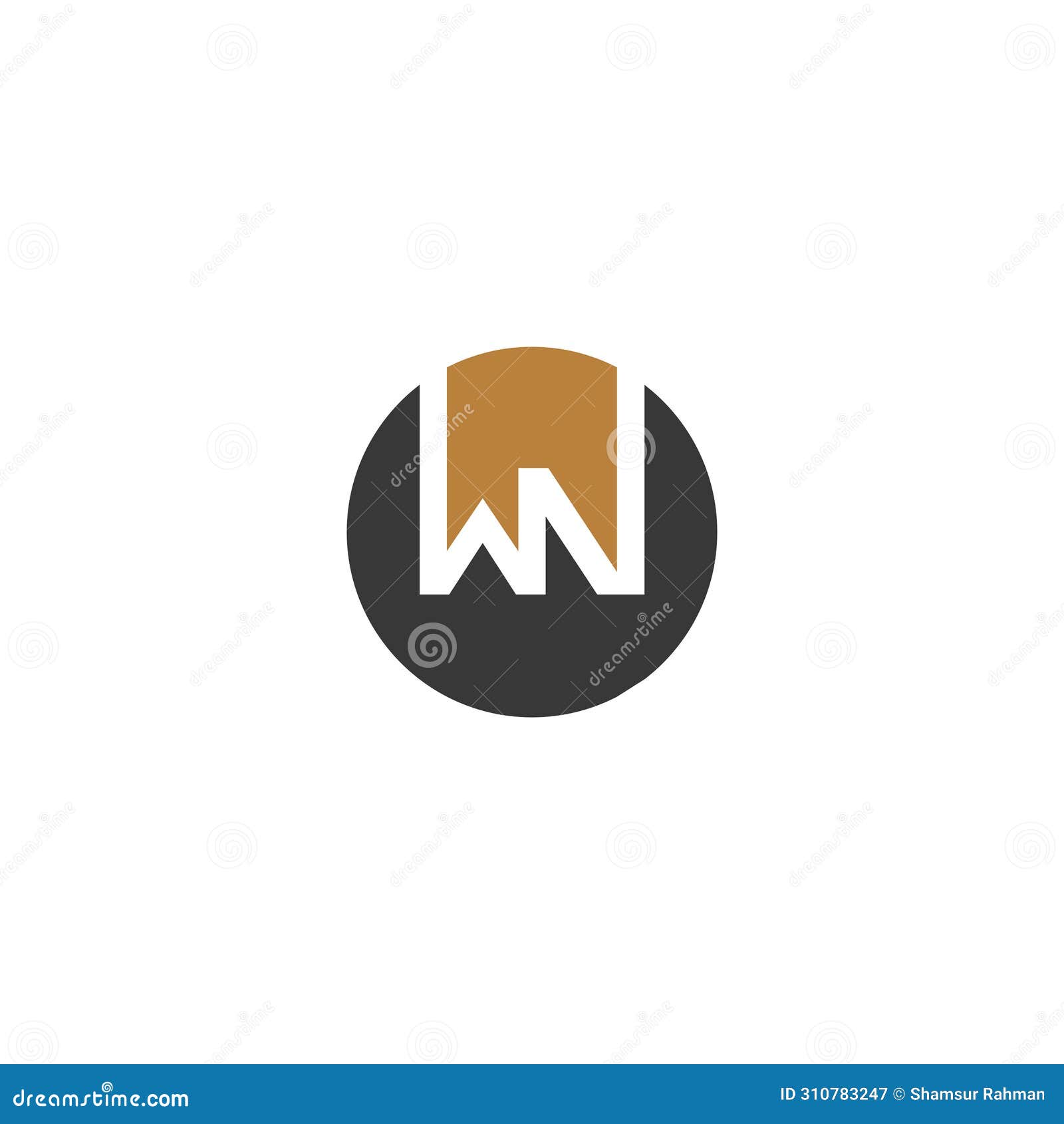 Alphabet Initials Logo WN, NW, W and N Stock Vector - Illustration of ...