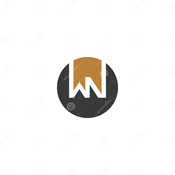 Alphabet Initials Logo WN, NW, W and N Stock Vector - Illustration of ...