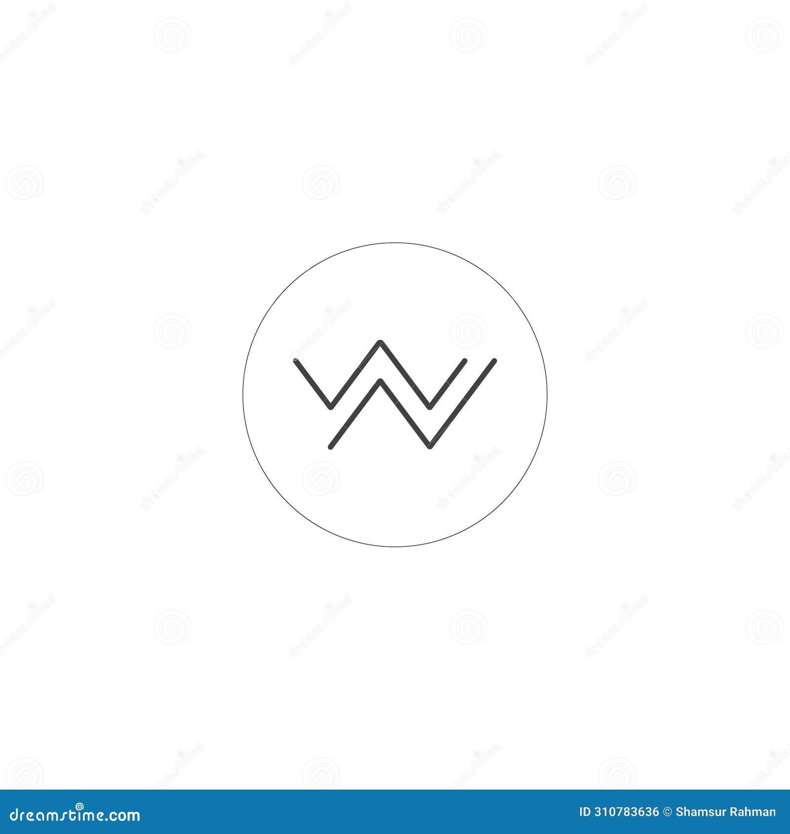 Alphabet Initials Logo WN, NW, W and N Stock Vector - Illustration of ...