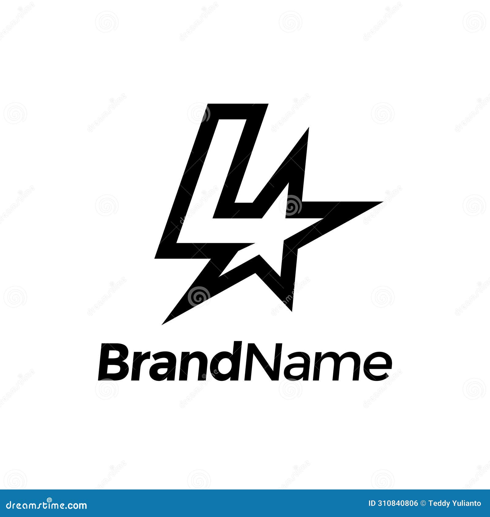 Modern and Stylist Initial L Star Logo Stock Vector - Illustration of ...