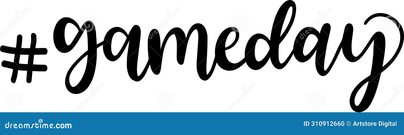 Game Day, Sport, Gameday, Cut Files, Silhouette, Cricut Stock Vector ...