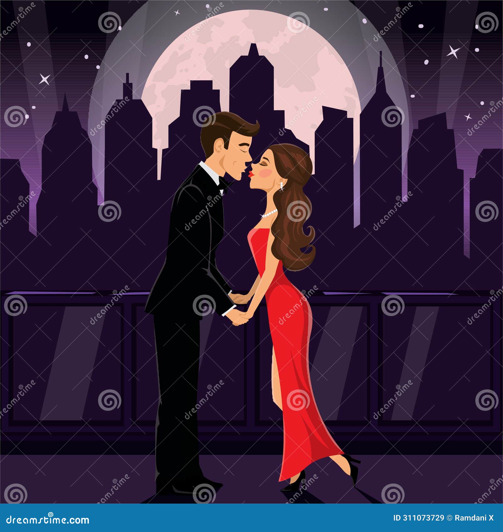 Vector Design Template Illustration of Beautiful Love and Soul Mates ...