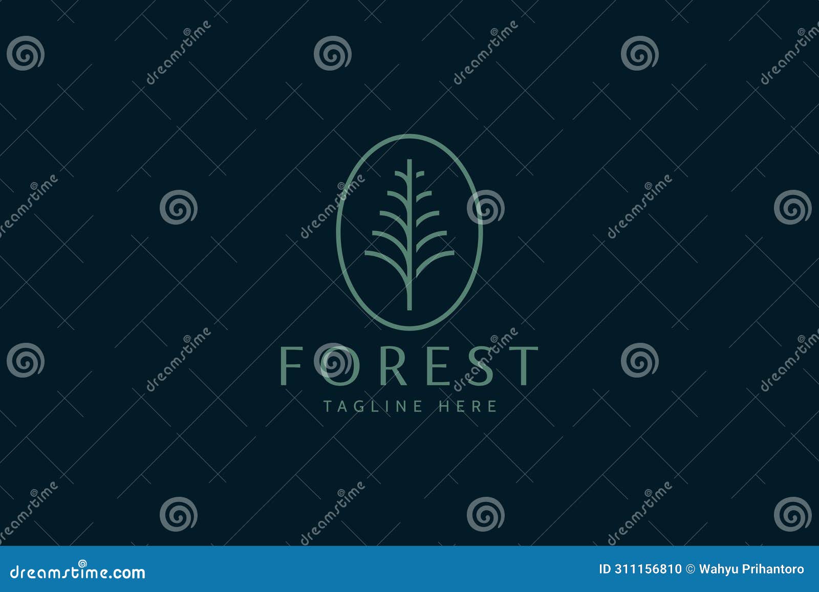 Elegant Evergreen Pine Tree Logo for Fashion Brand, Boutique, Nature ...