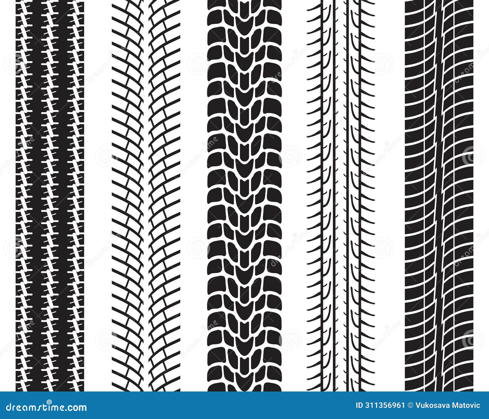 Prints of Cars Tread, Seamless Pattern Stock Illustration ...