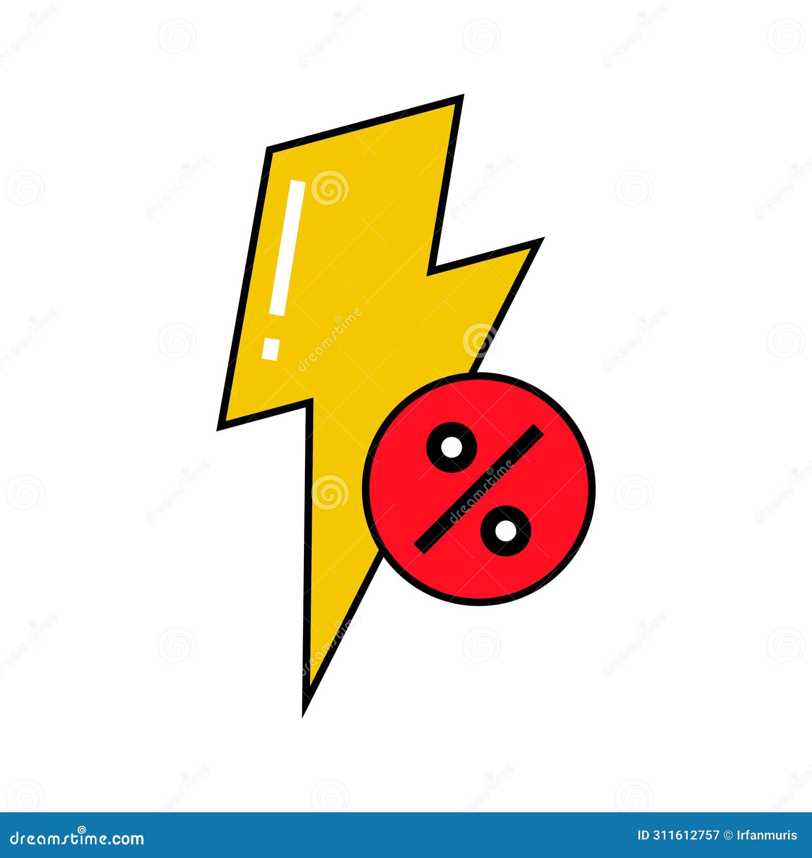 Illustration of Flash Sale Icon Vector Stock Vector - Illustration of ...