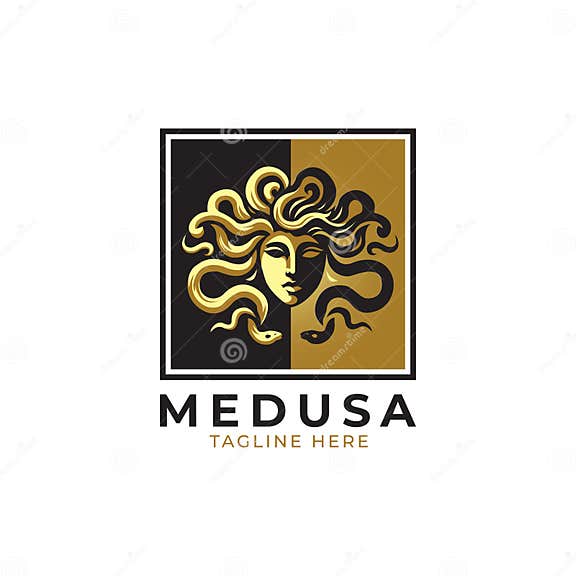Medusa Head Logo Symbol Vector Illustration Stock Vector - Illustration ...