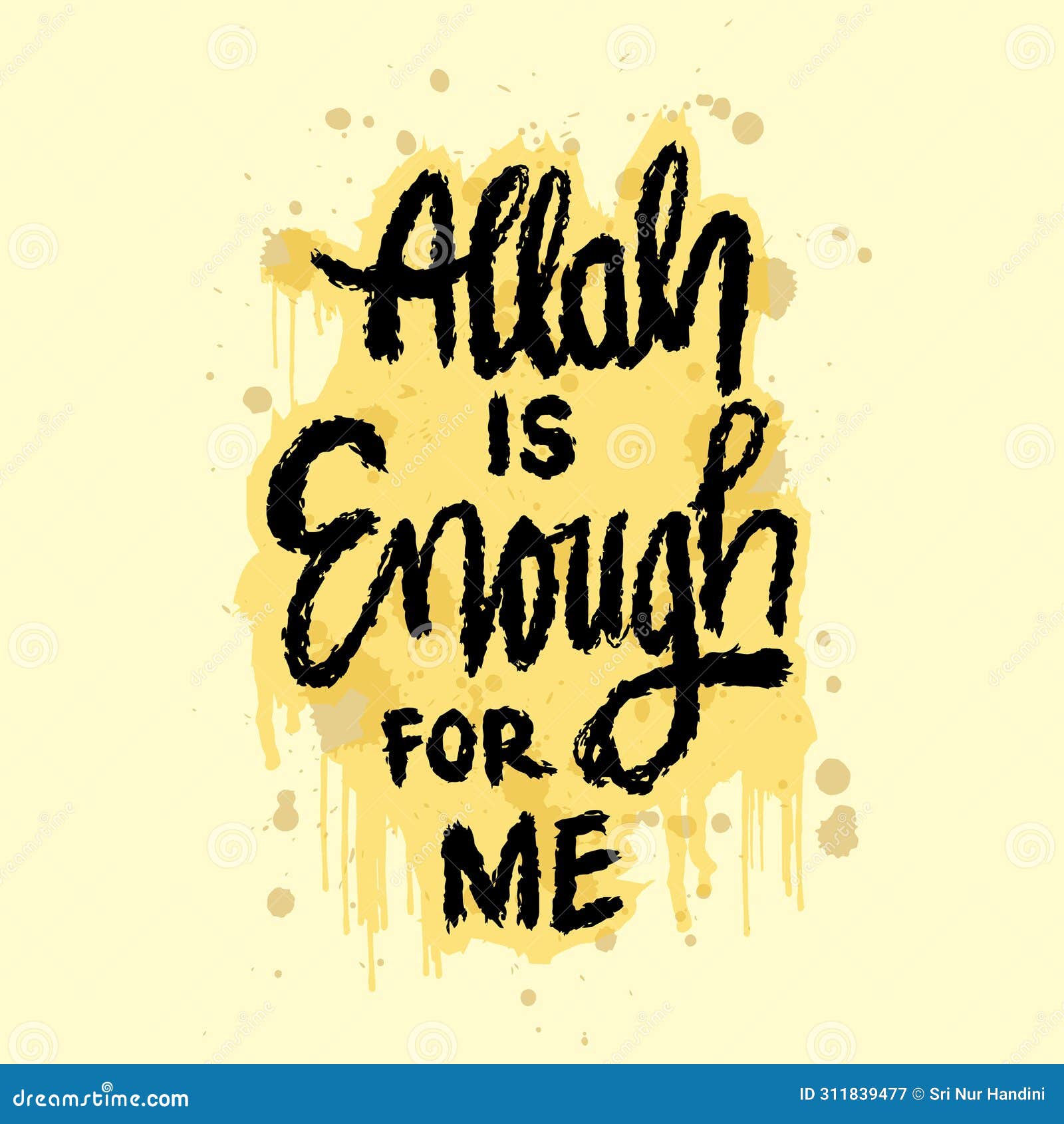 Indeed the Help of Allah is Near. Hand Drawn Poster. Islamic Quote ...