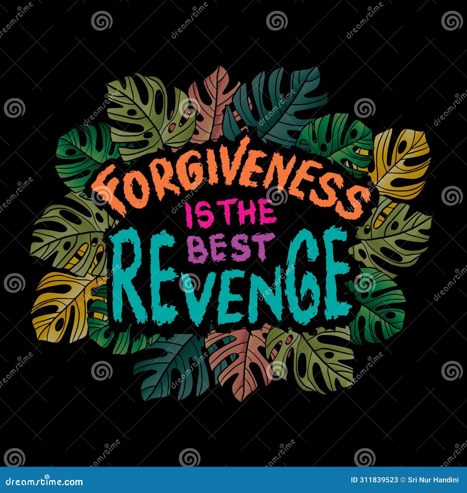 Forgiveness is the Best Revenge. Islamic Quote Stock Vector ...