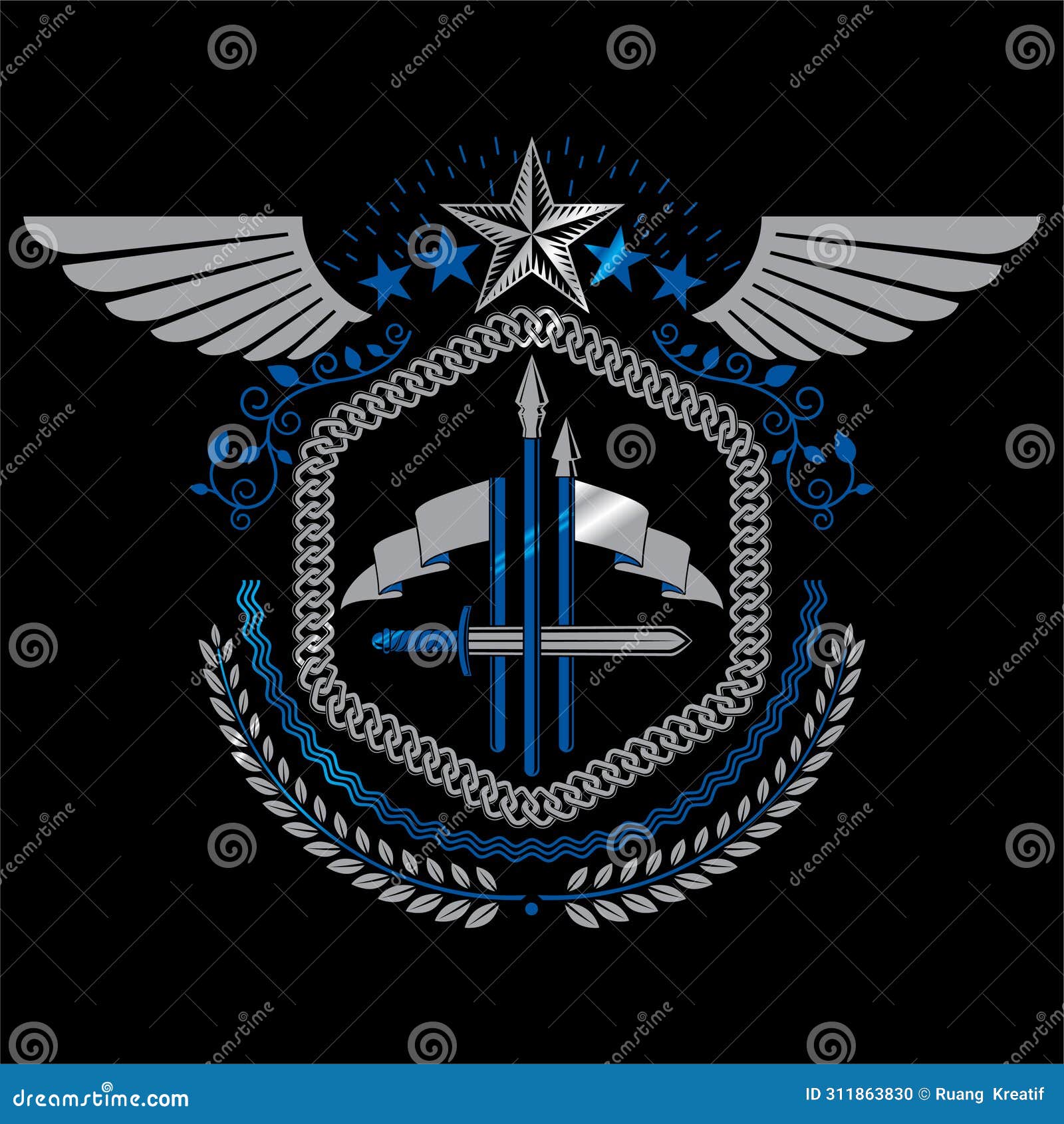 Shield Design Vector for Logo Emblem Stock Vector - Illustration of ...