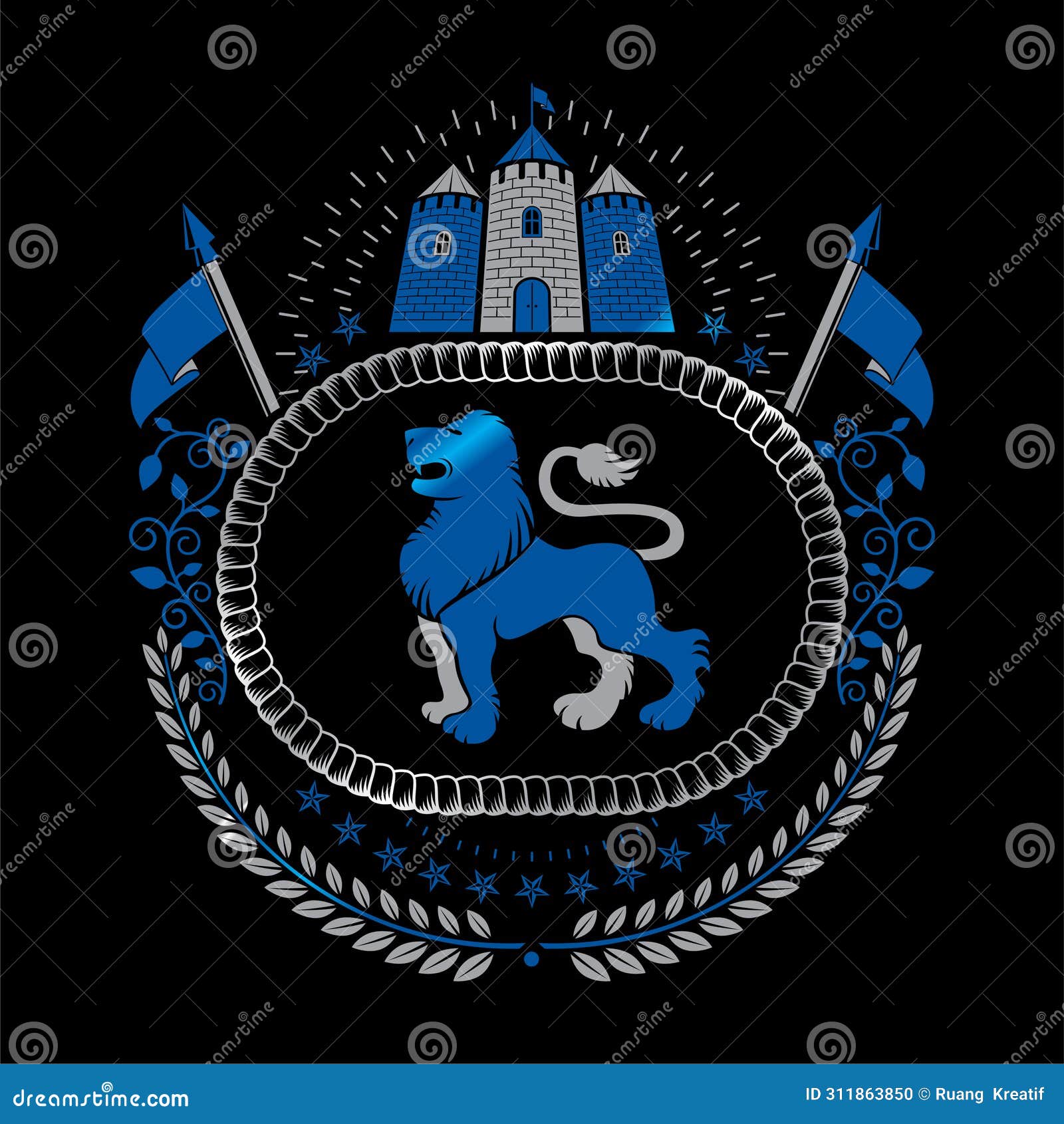 Shield Design Vector for Logo Emblem Stock Vector - Illustration of ...